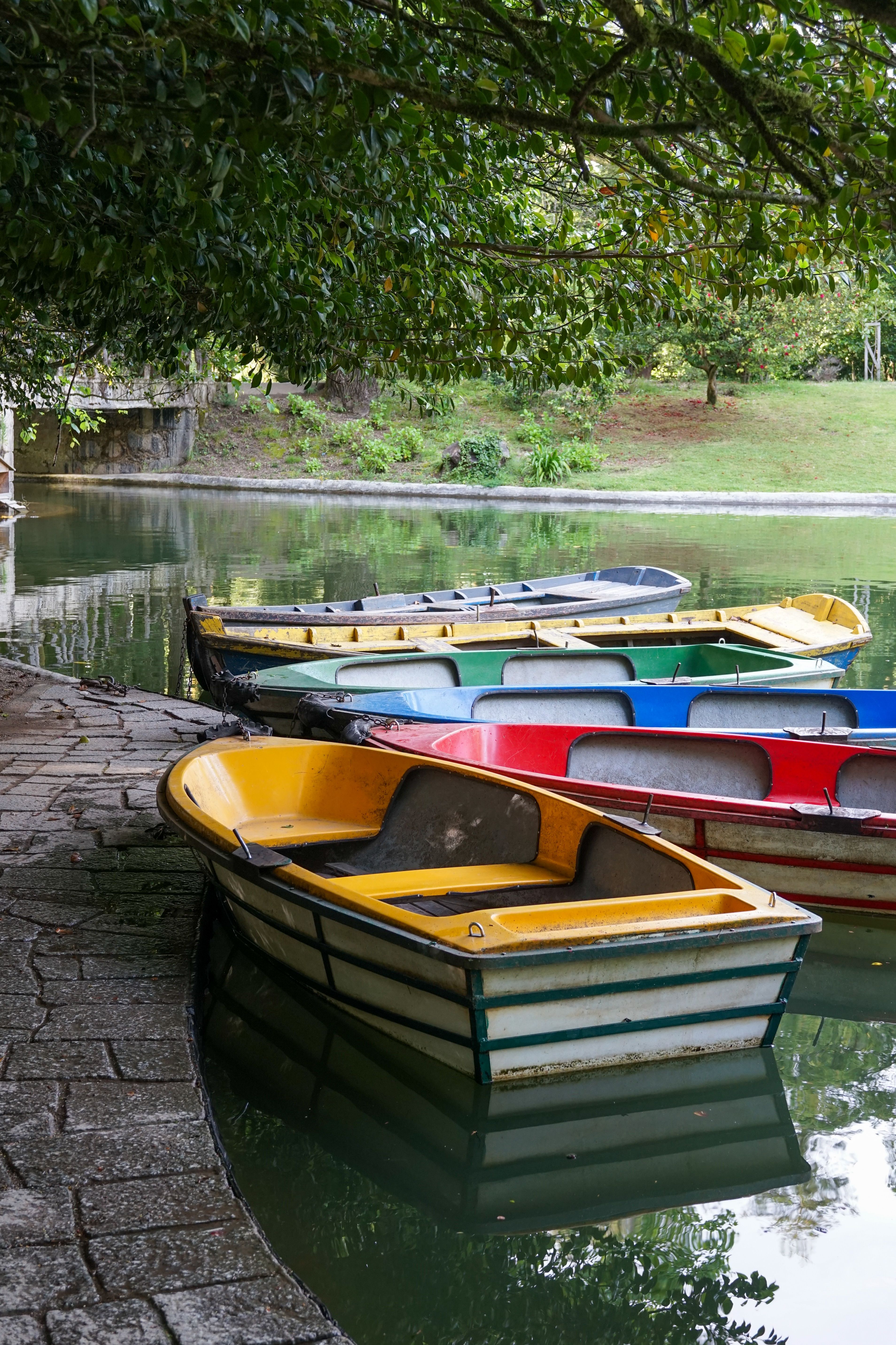 Colorful Boats on Lake · Free Stock Photo