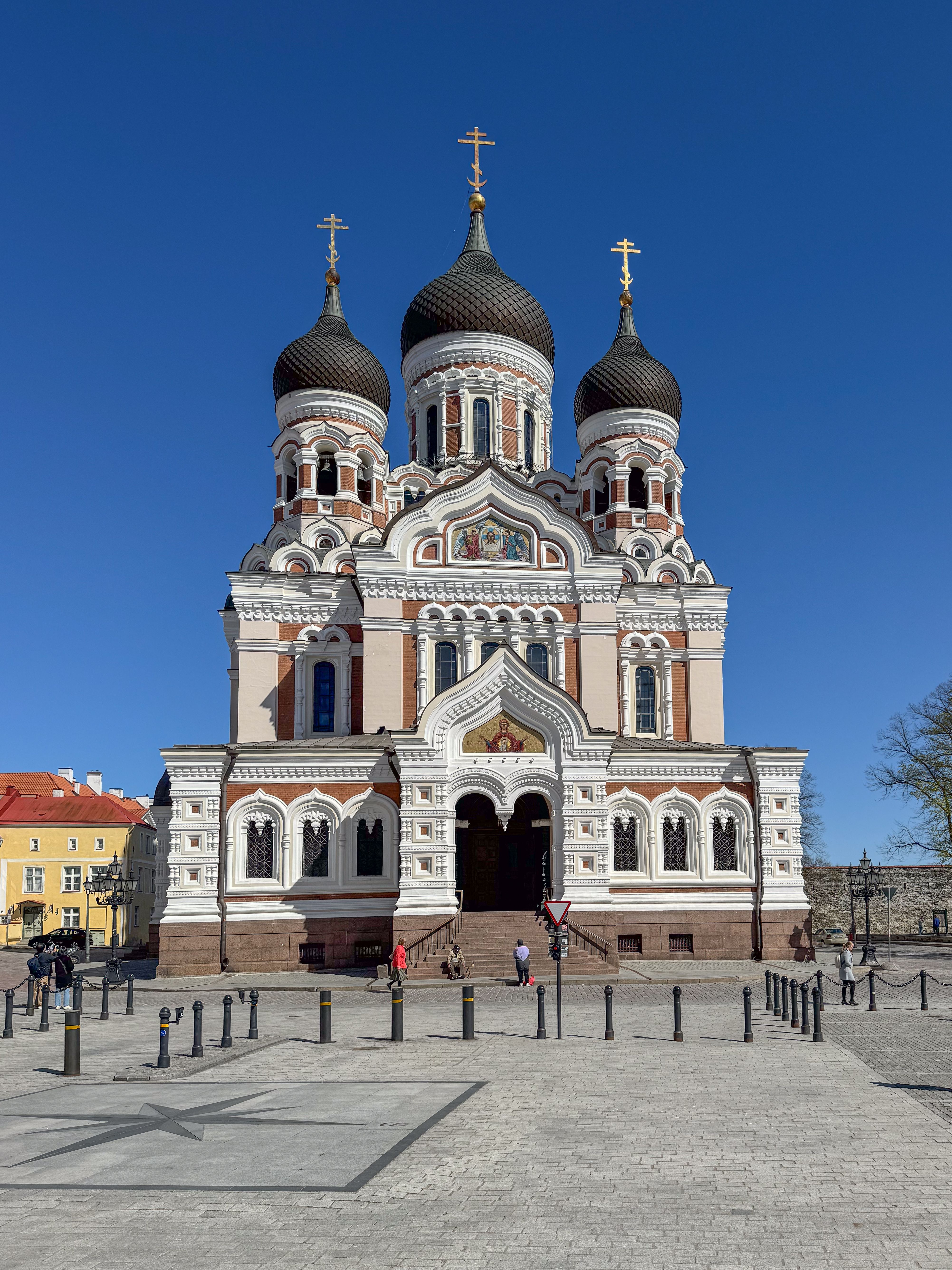 People on the Alexander Nevsky Cathedral square in Tallinn · Free Stock ...