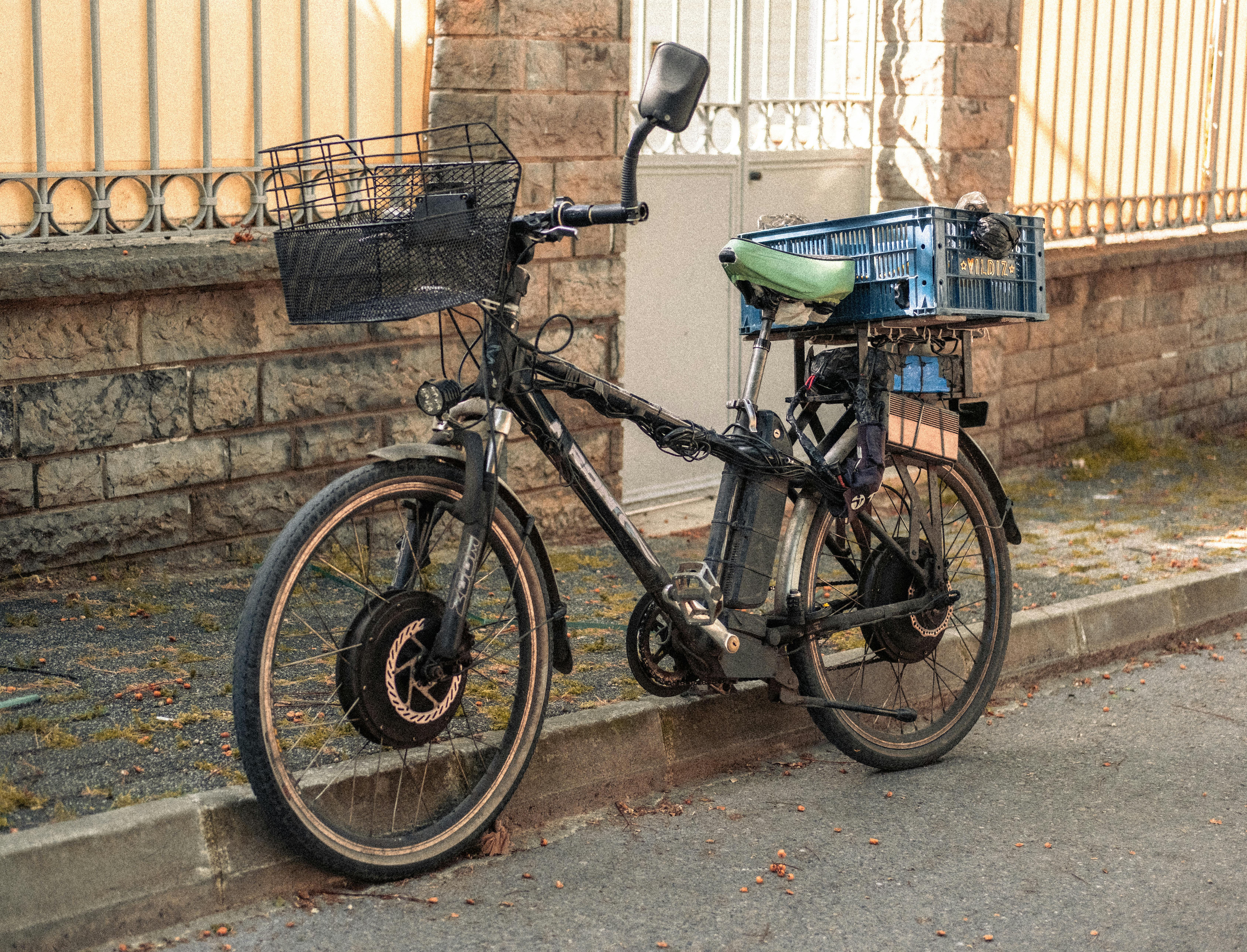 Bicycle with Box and Basket · Free Stock Photo