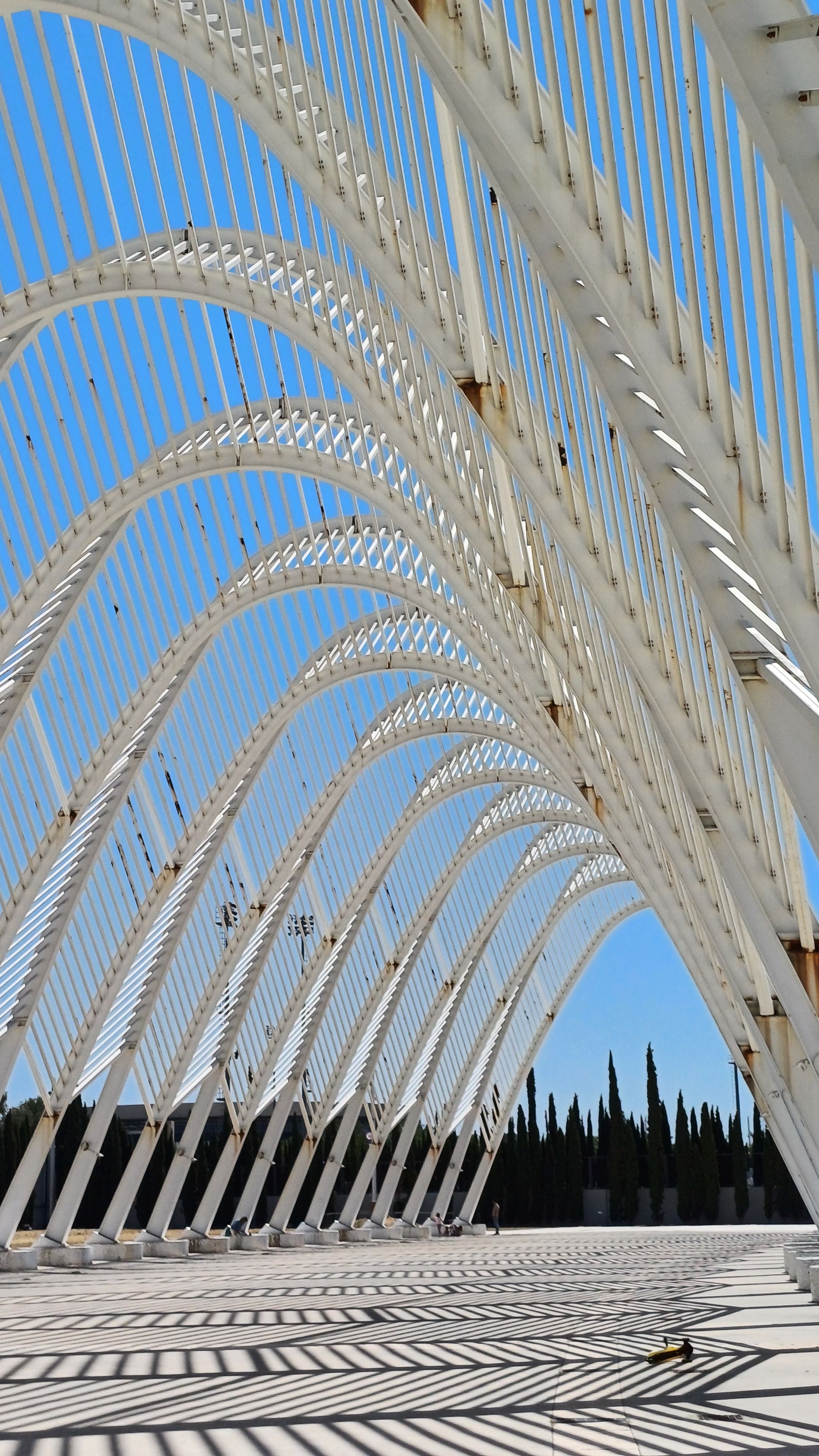 White Beams of Modern Bridge · Free Stock Photo