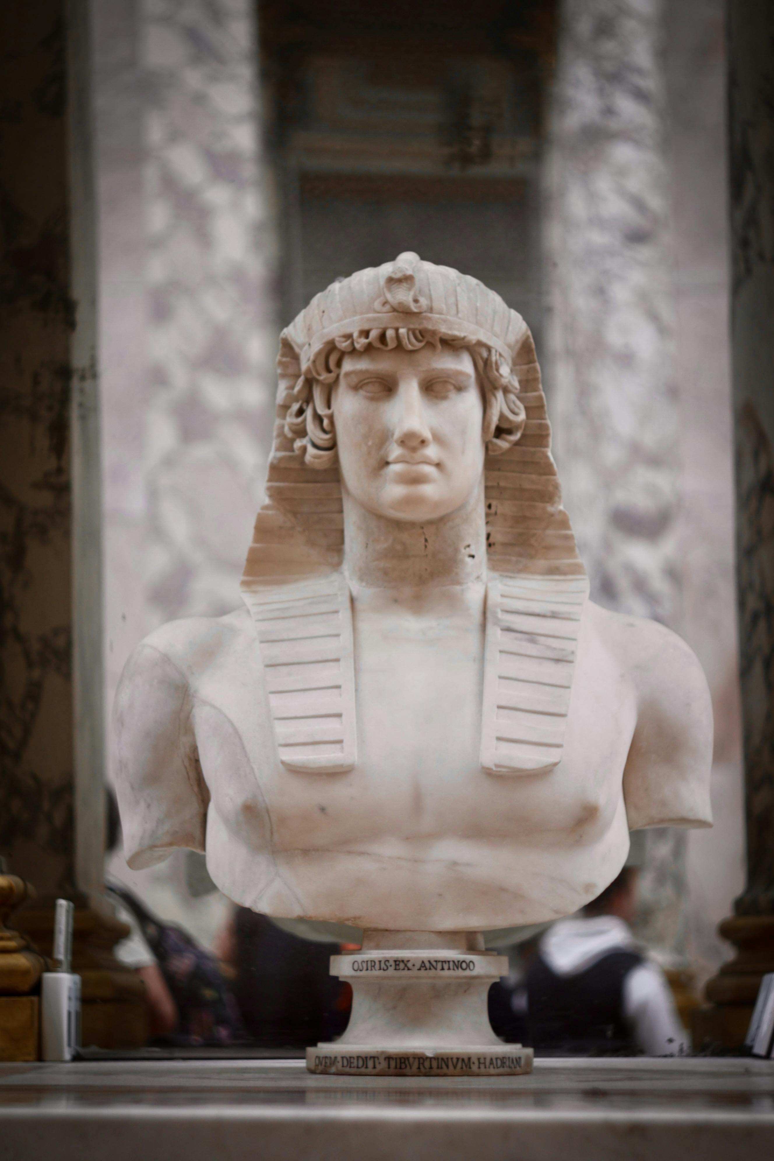 Bust of Antinous Osiris in the Louvre · Free Stock Photo