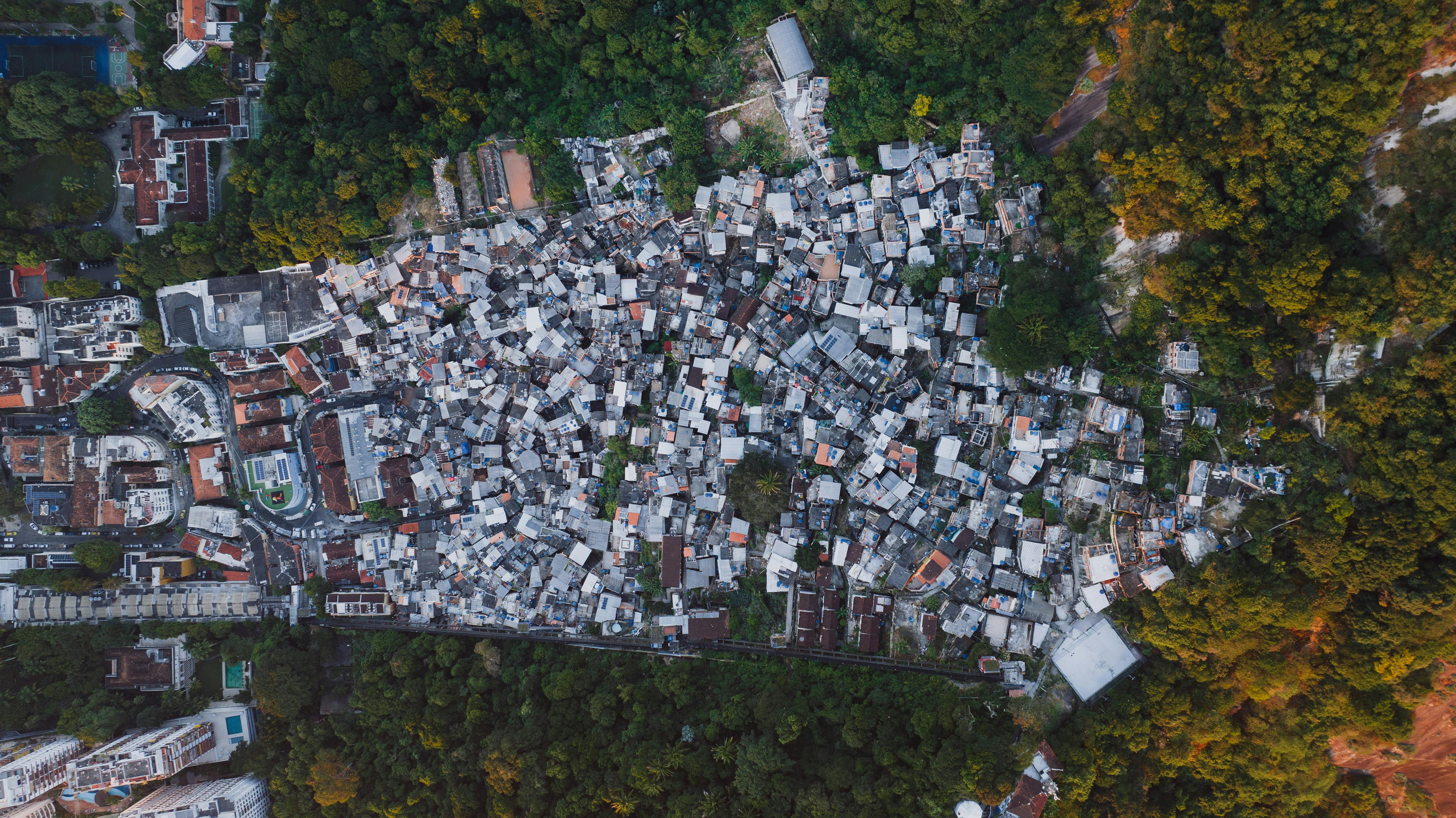 Colorful Favela Hillside in Rio de Janeiro · Free Stock Photo