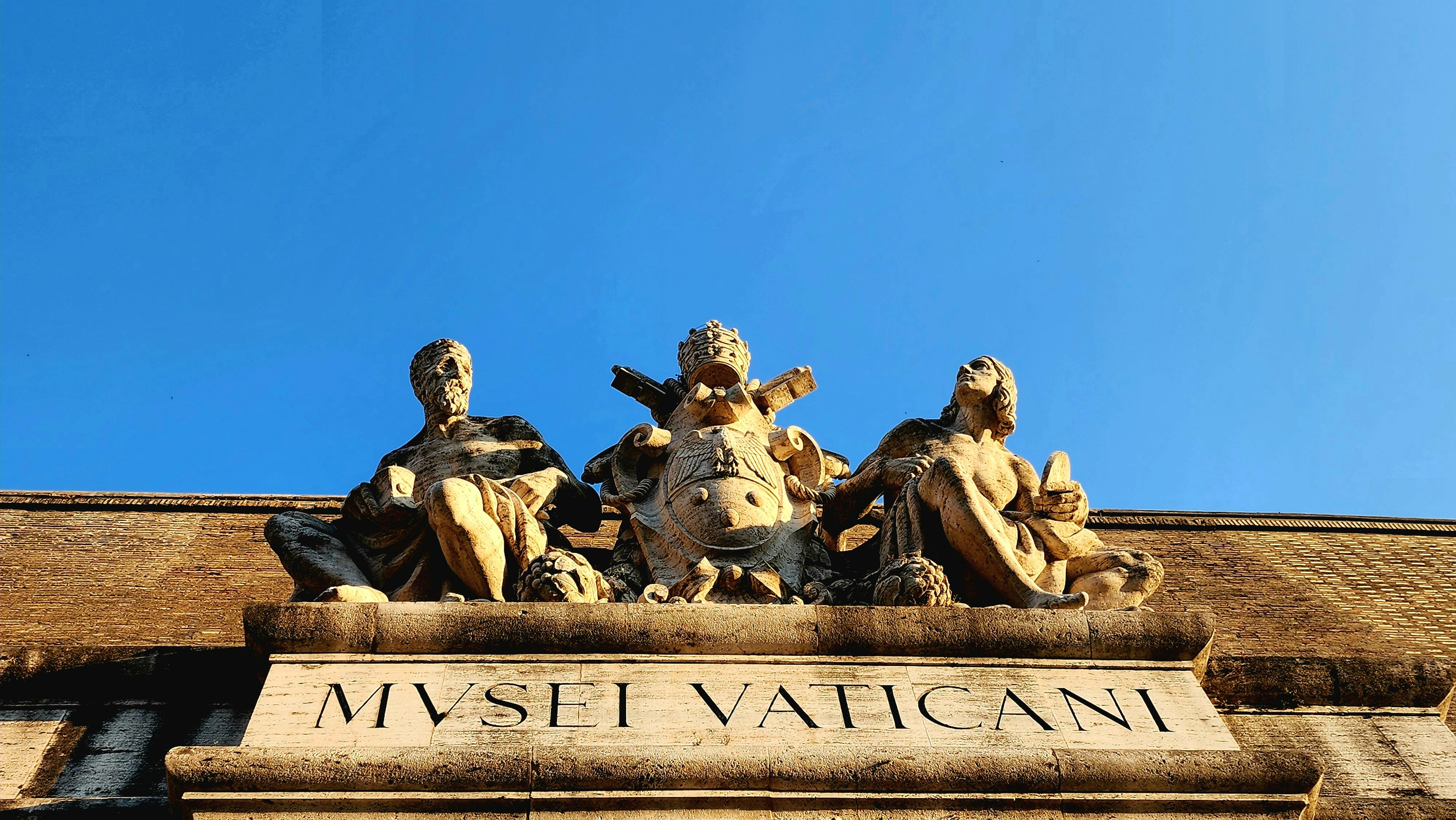 Sculptures and Inscription on Walls of Vatican Museums · Free Stock Photo