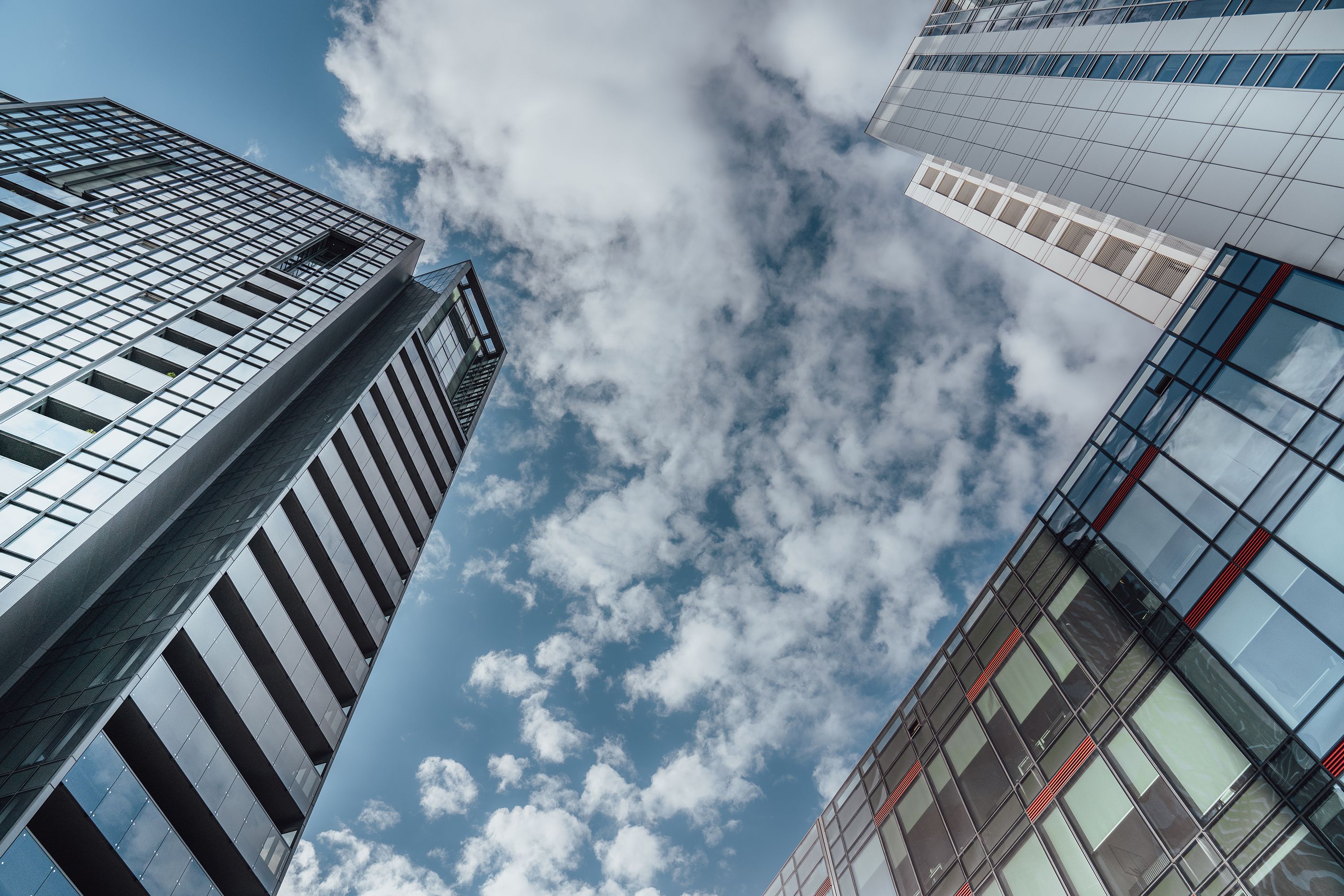 Low Angle View of Modern Buildings · Free Stock Photo