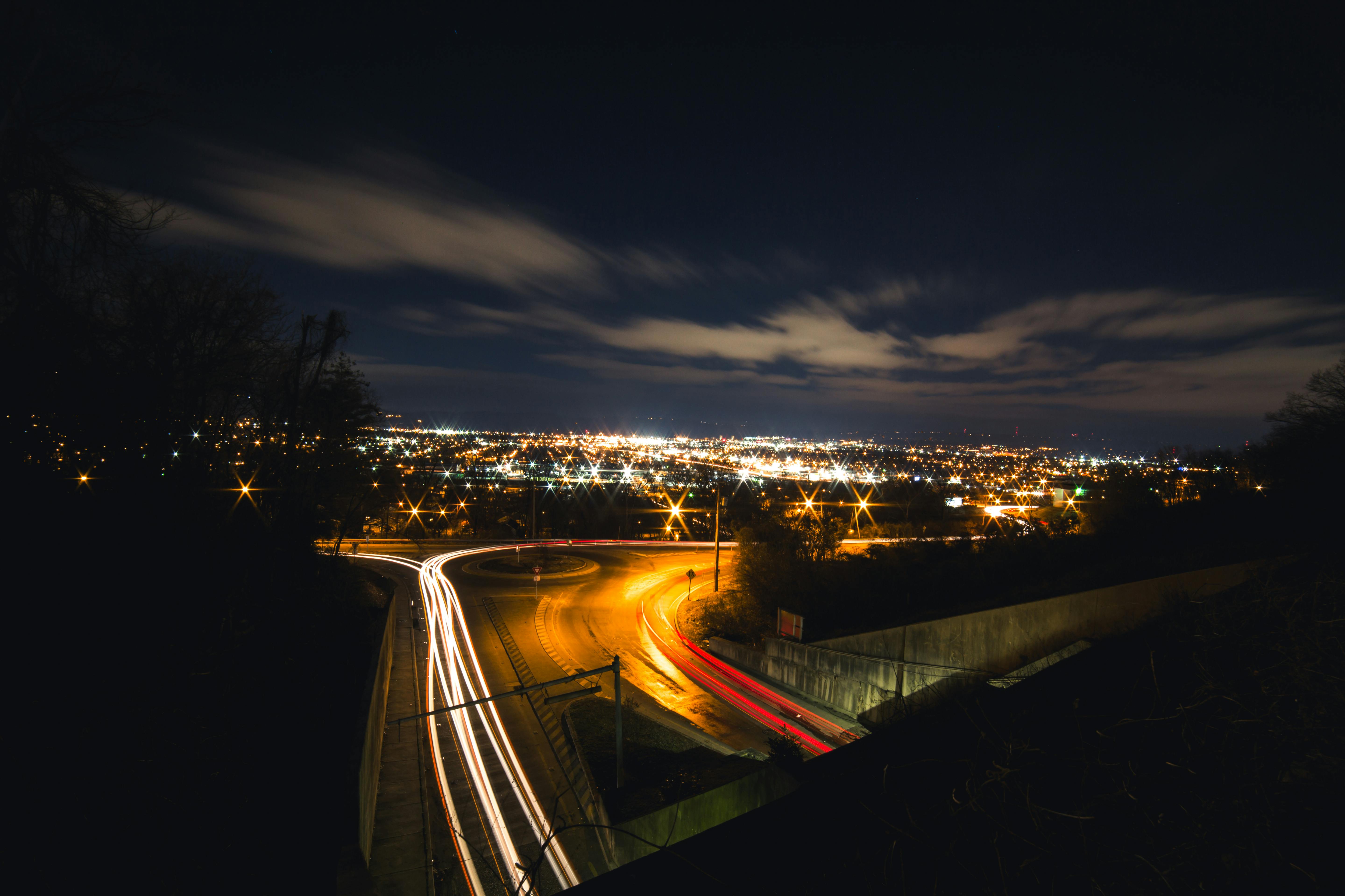 Time Lapse Photo Of Cars Passing · Free Stock Photo