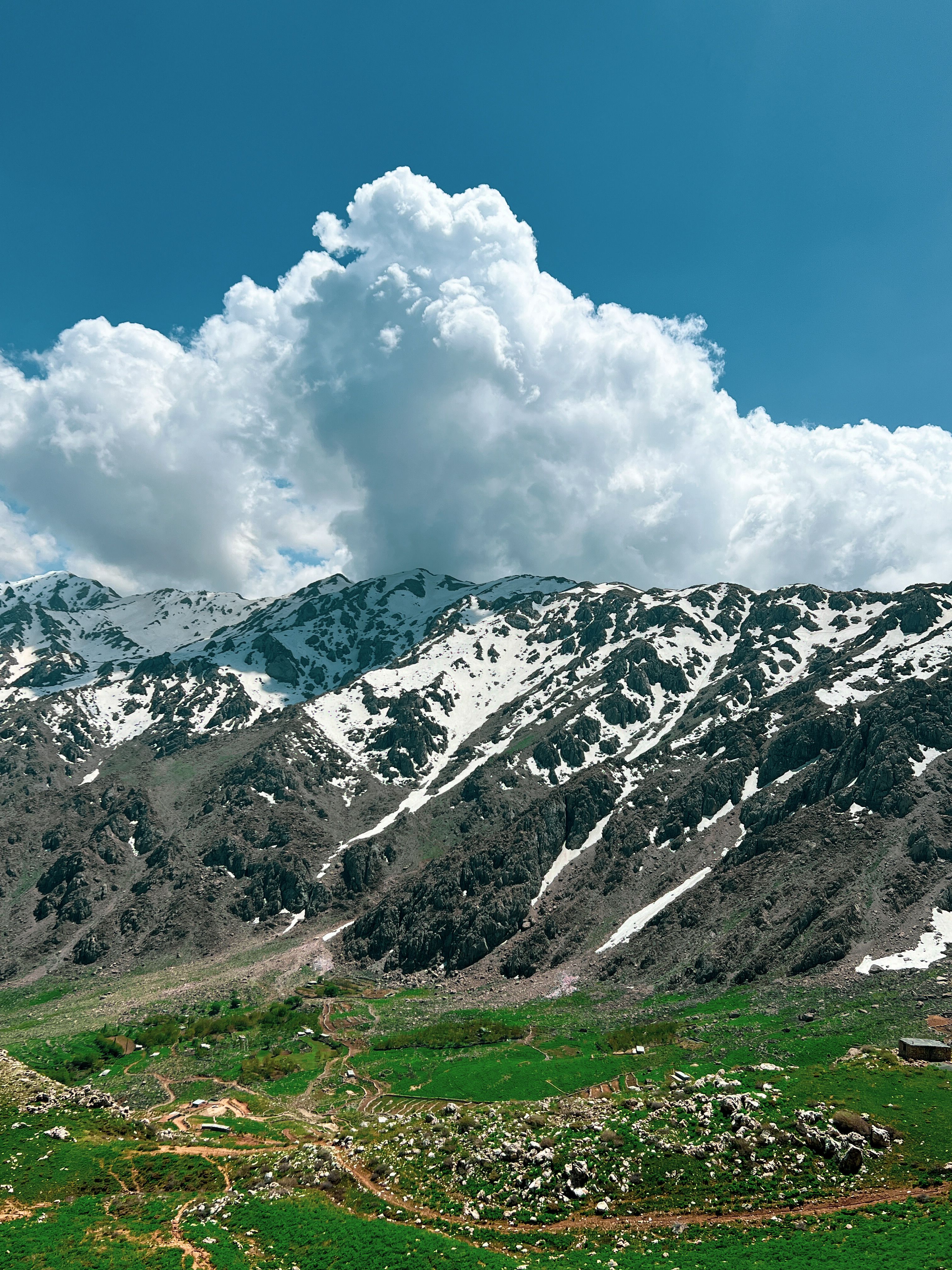 Snow in Mountains in Summer · Free Stock Photo
