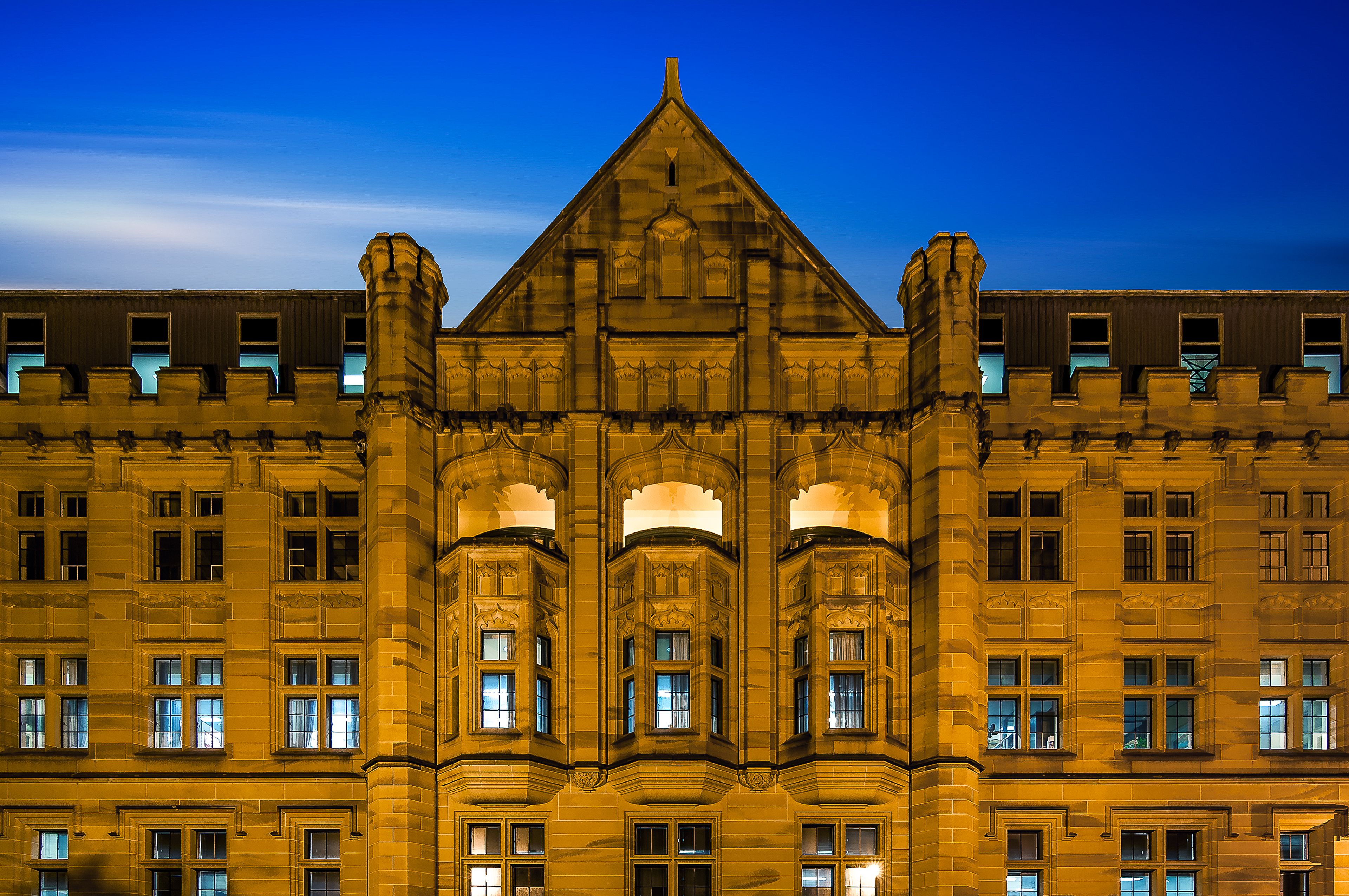 Illuminated Facade of St. Louis City Hall · Free Stock Photo
