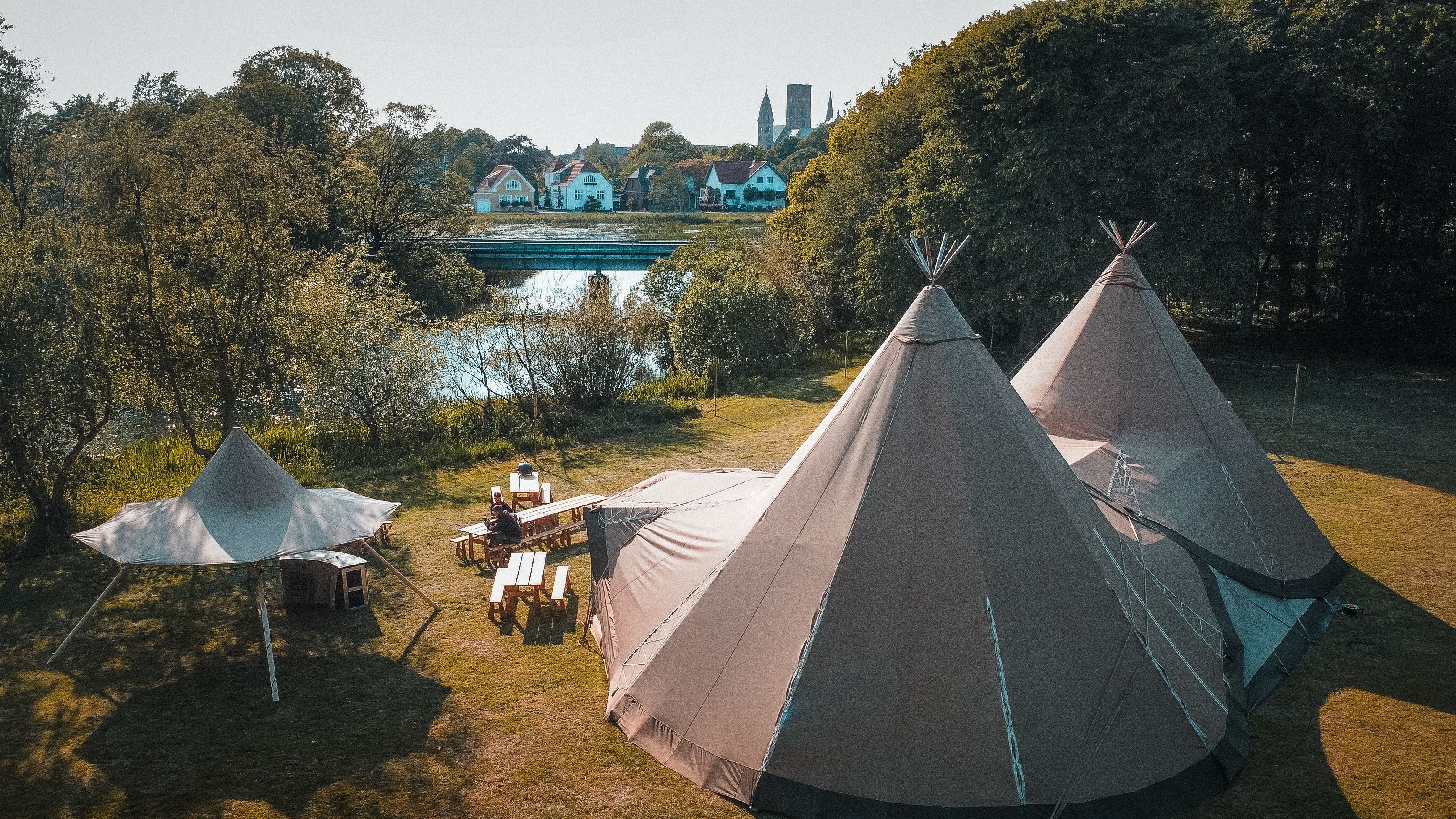Tents on Camping in Village · Free Stock Photo