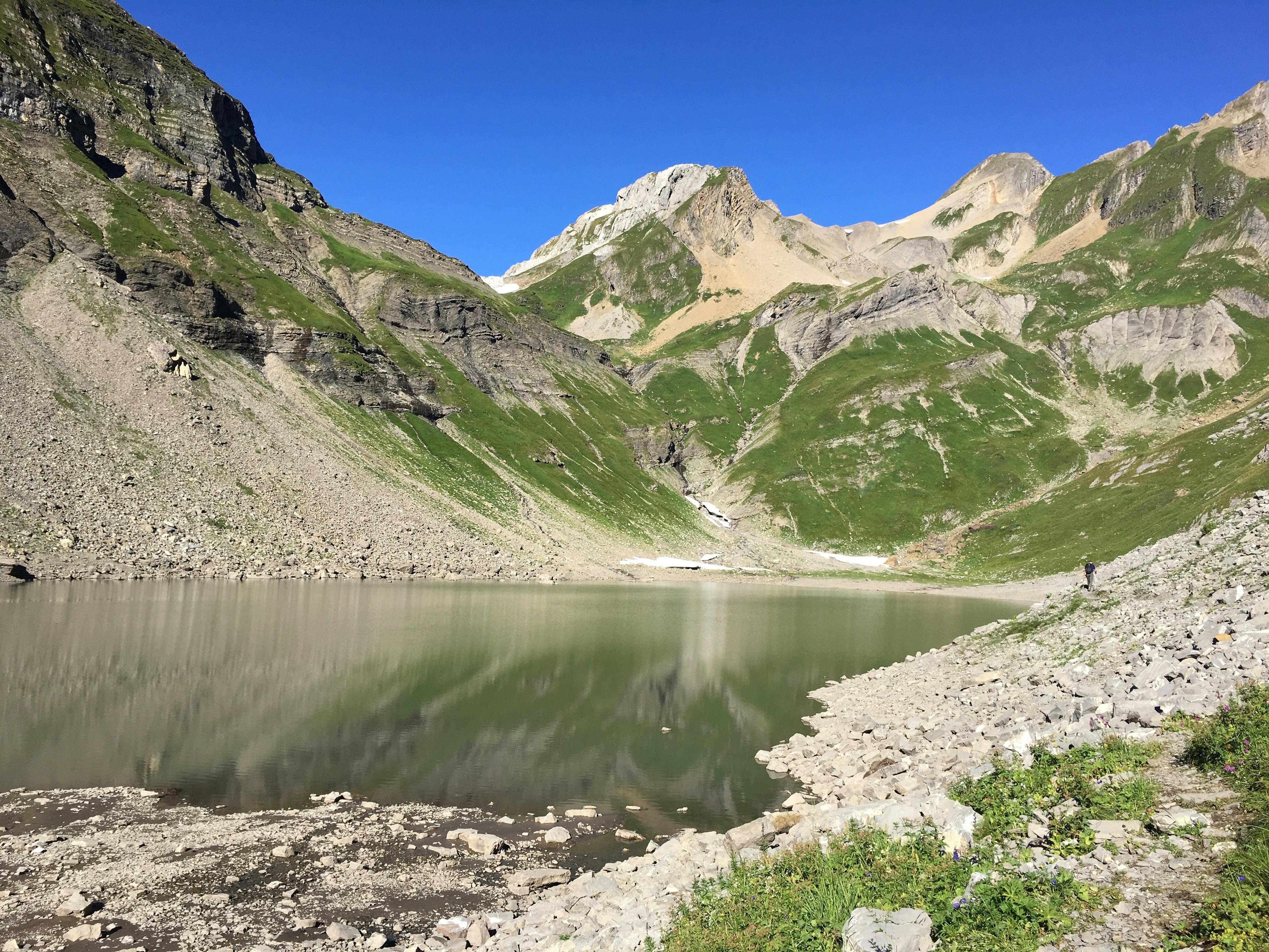 Free stock photo of Cliff Edge, French Alps, selfie