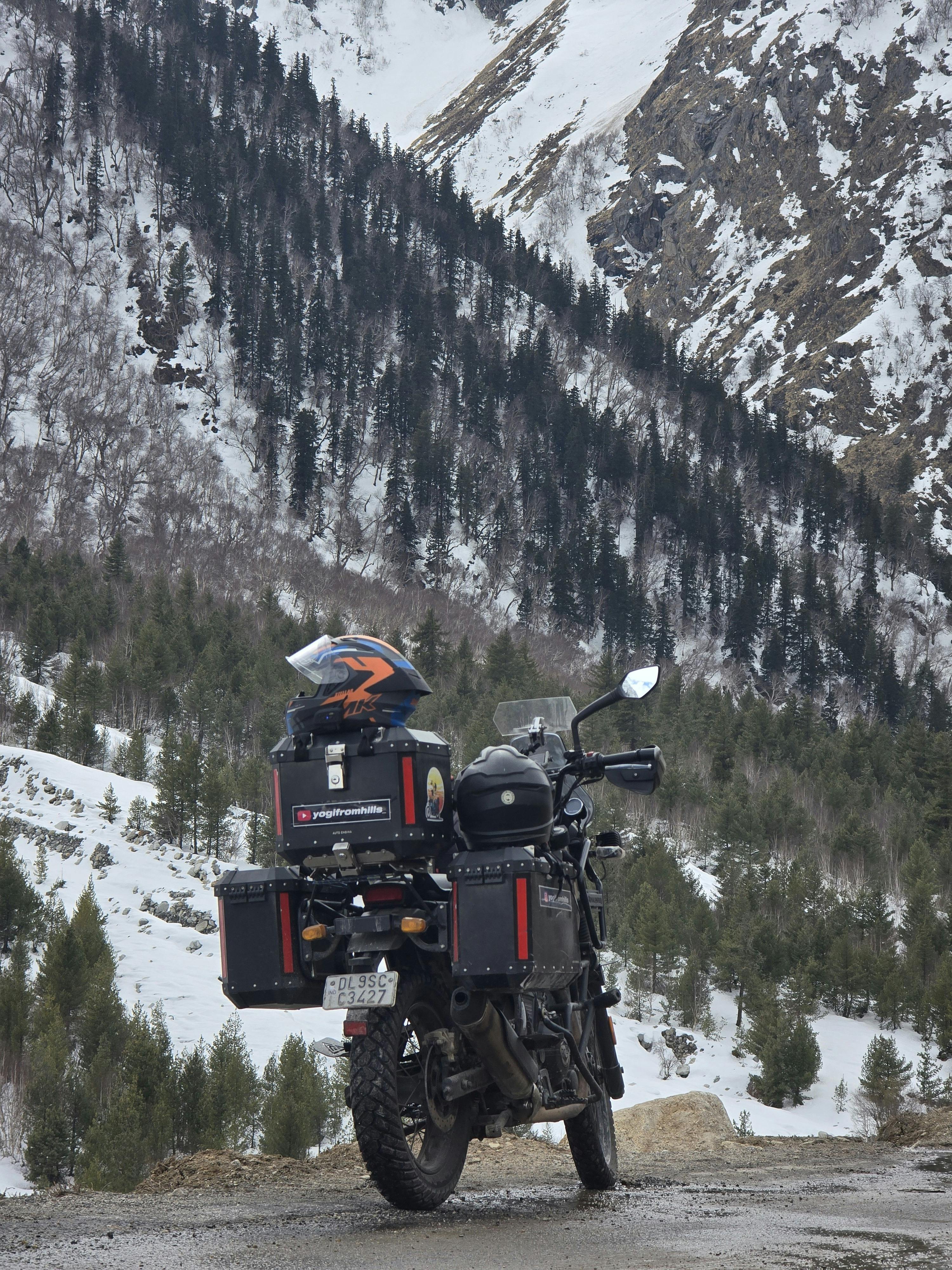 A Motorcycle in Mountains · Free Stock Photo