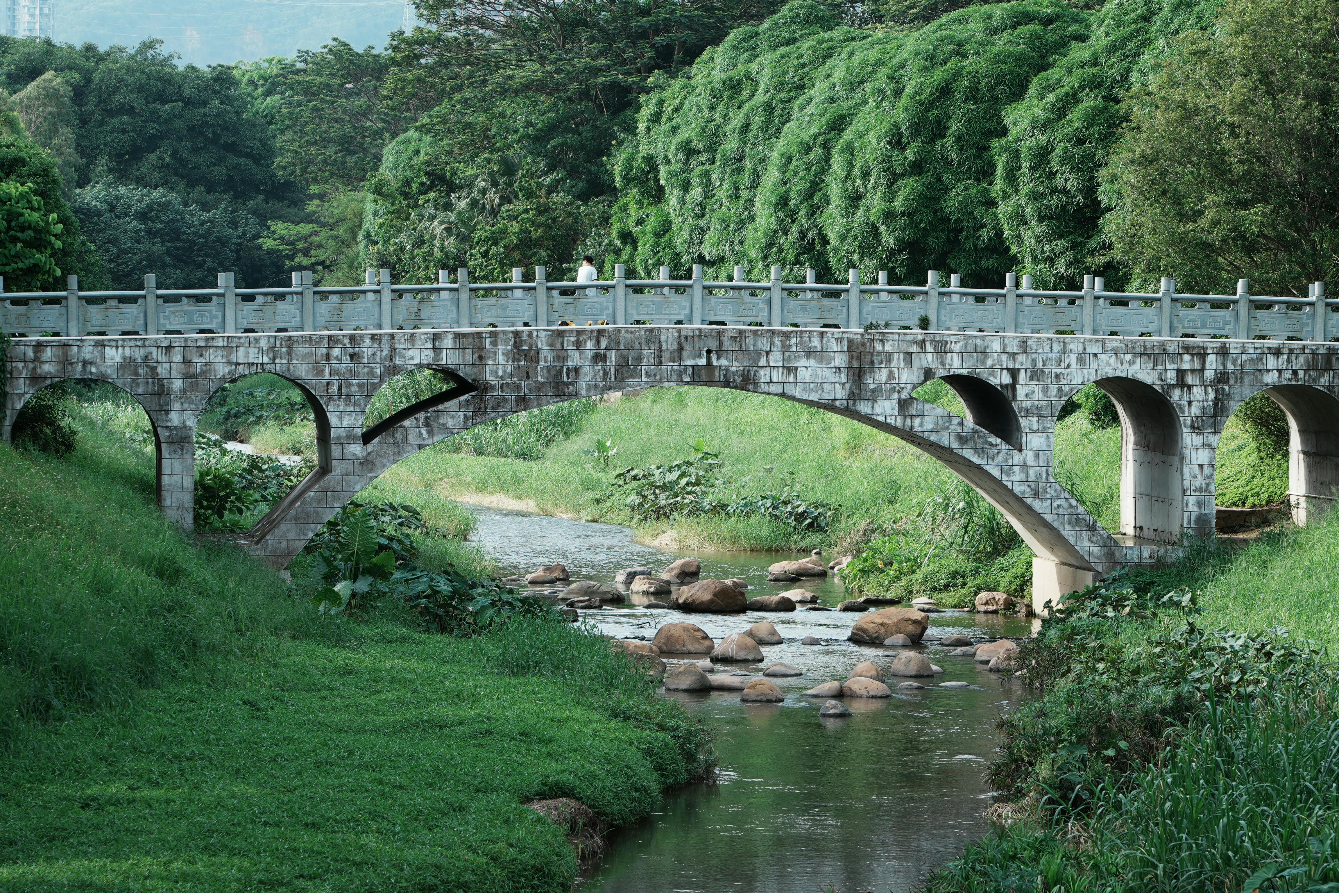 Stone Bridge over Stream · Free Stock Photo