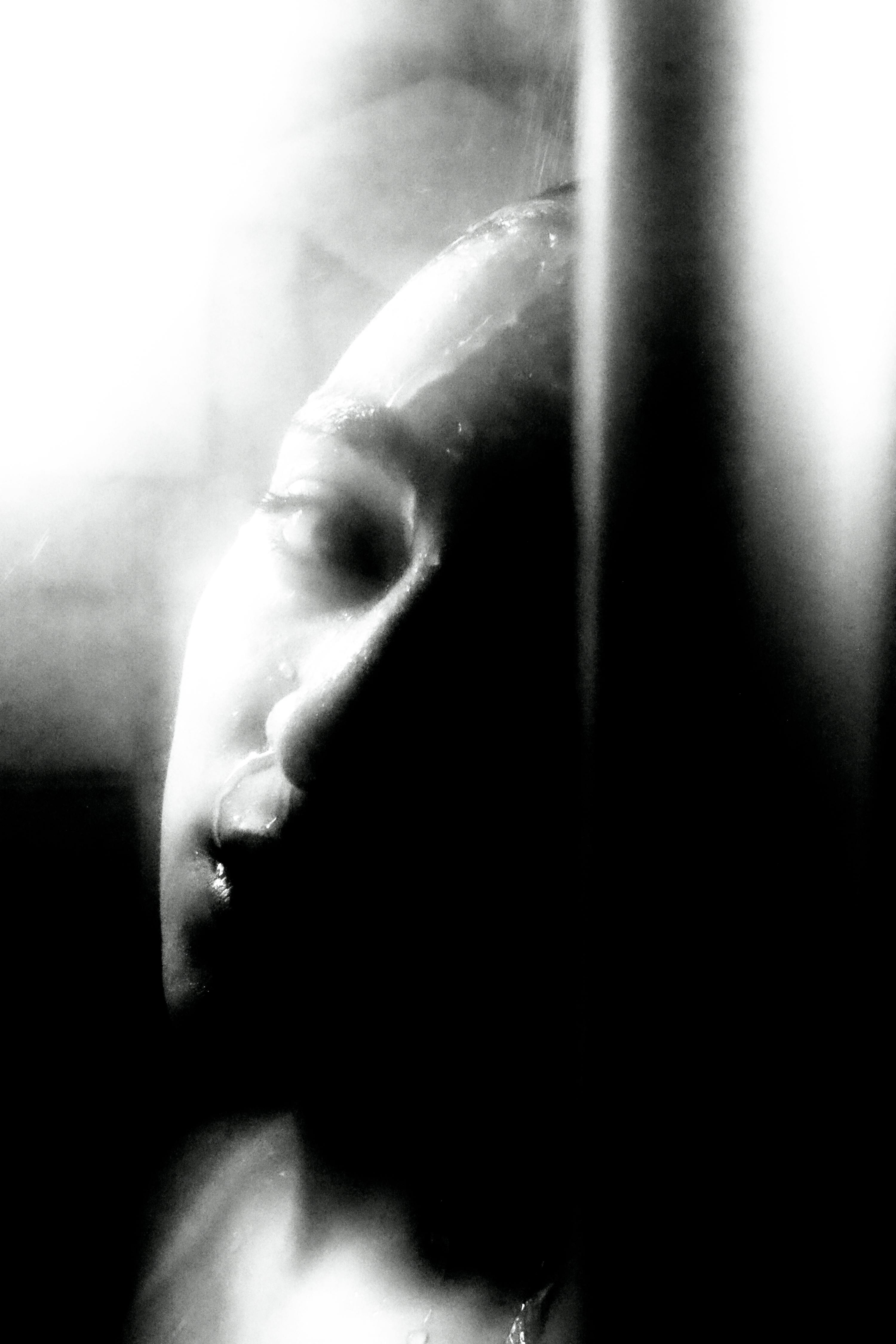 Grayscale Photo of Person's Portrait · Free Stock Photo