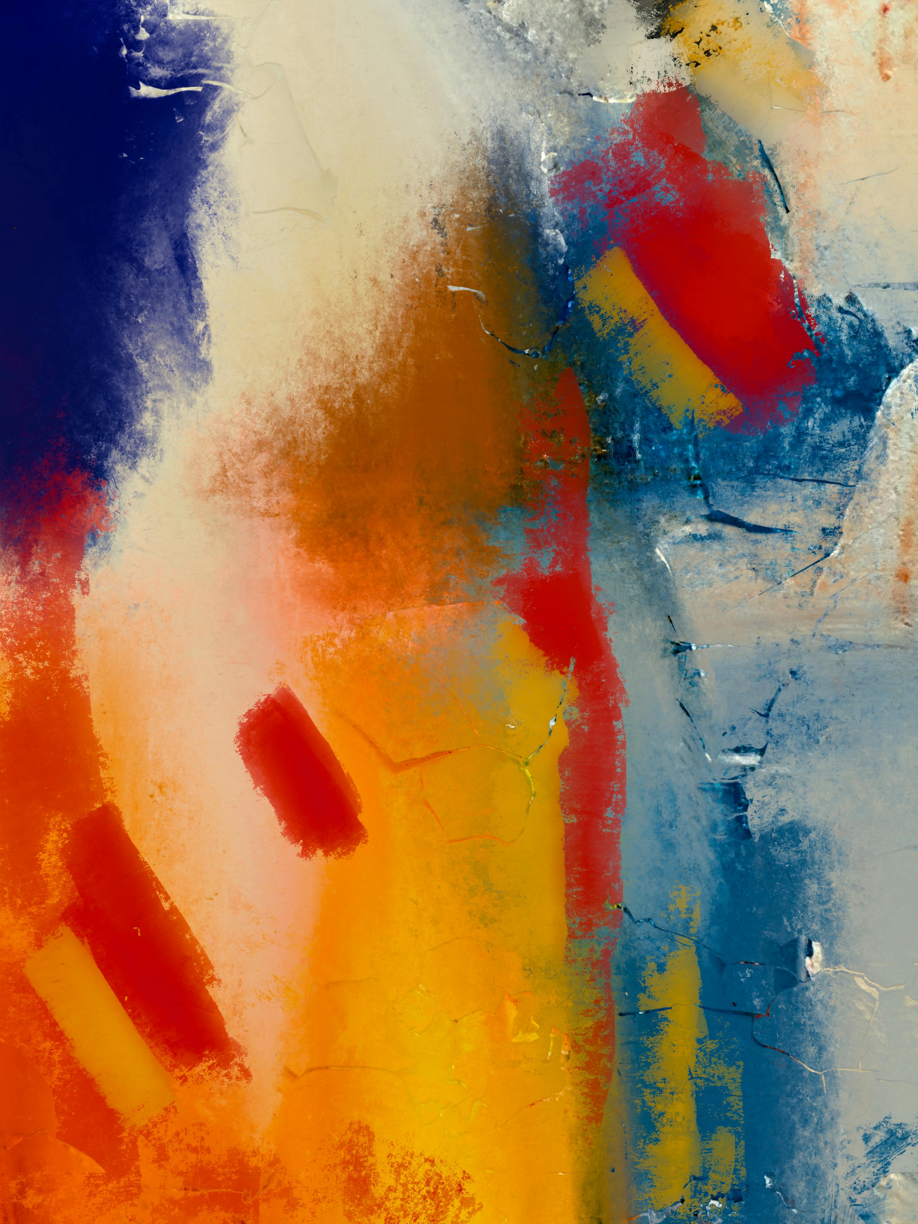 Abstract Painting with Acrylic Paint · Free Stock Photo