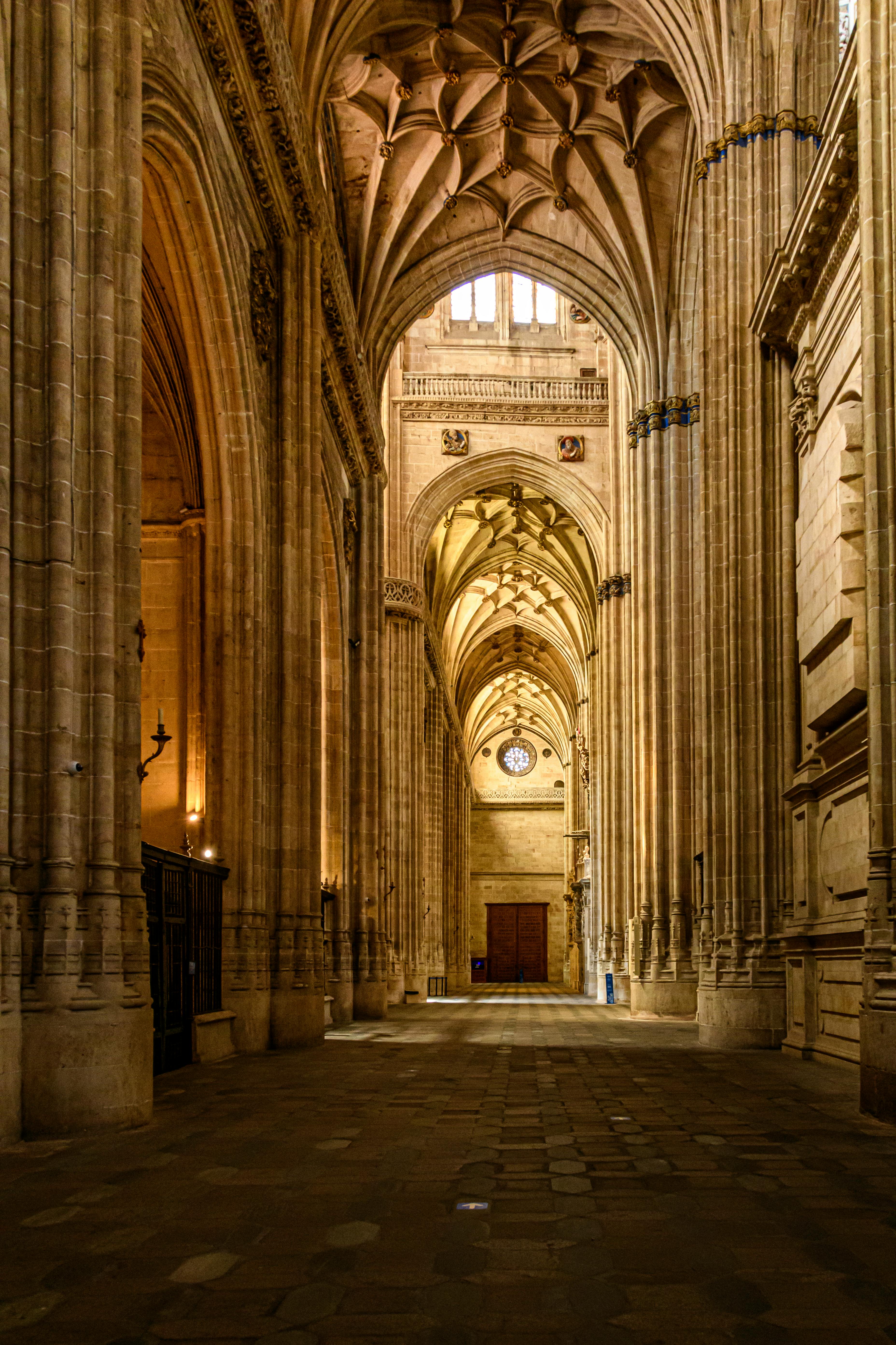 Dark Cathedral Interior and Light from the Windows · Free Stock Photo
