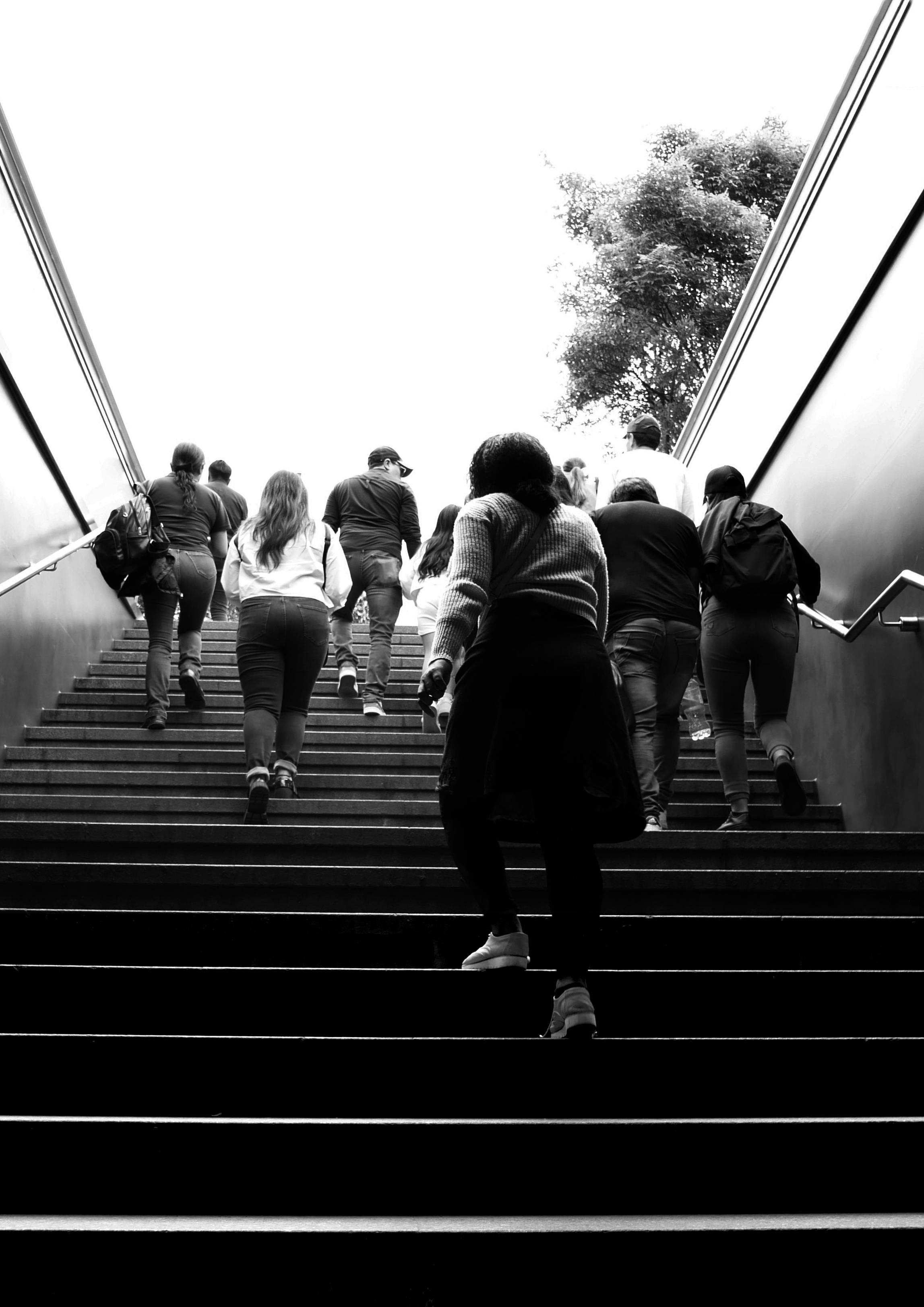 People Walking on Stairs · Free Stock Photo