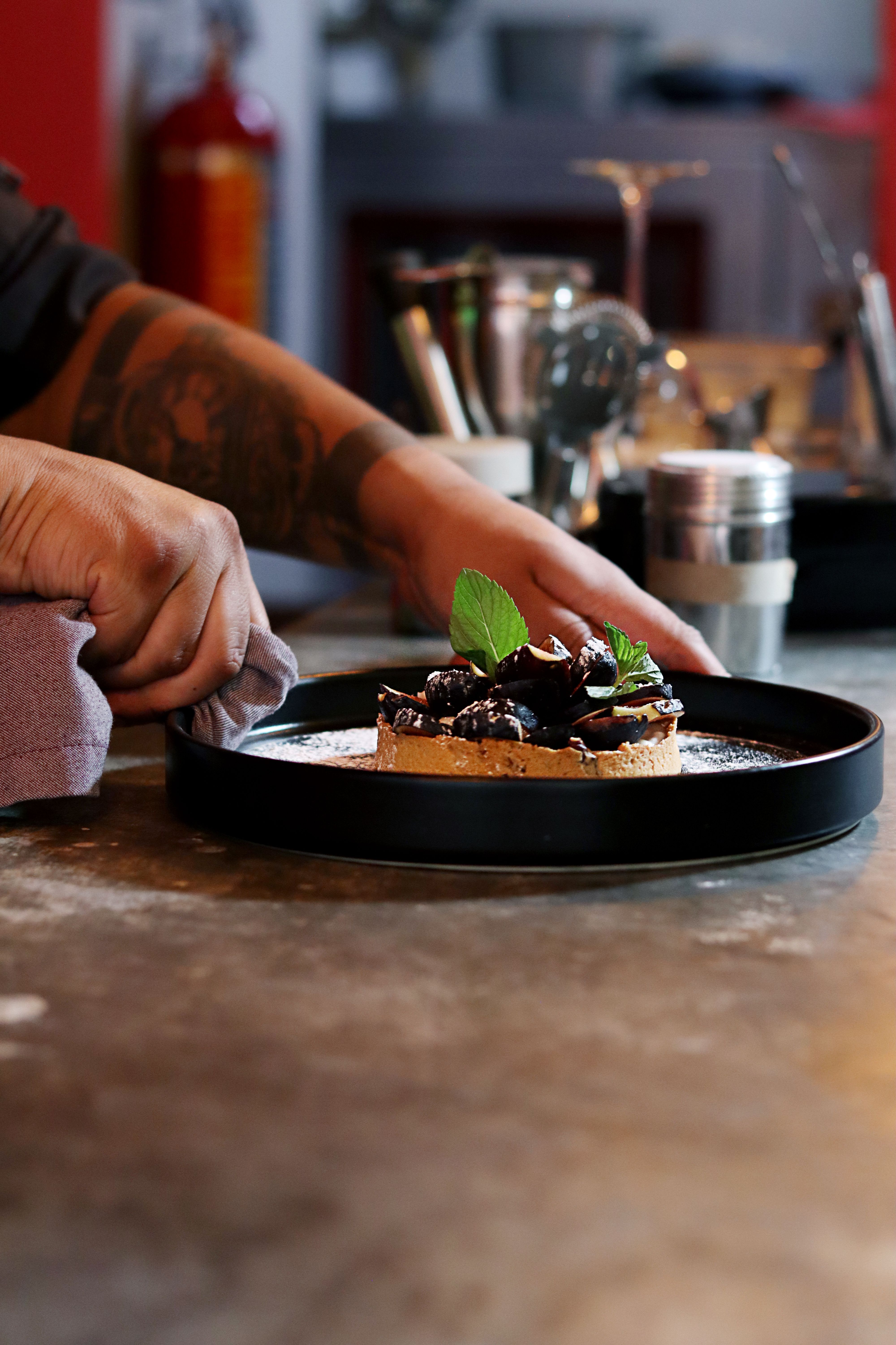 Man Hands over Plate with Food · Free Stock Photo
