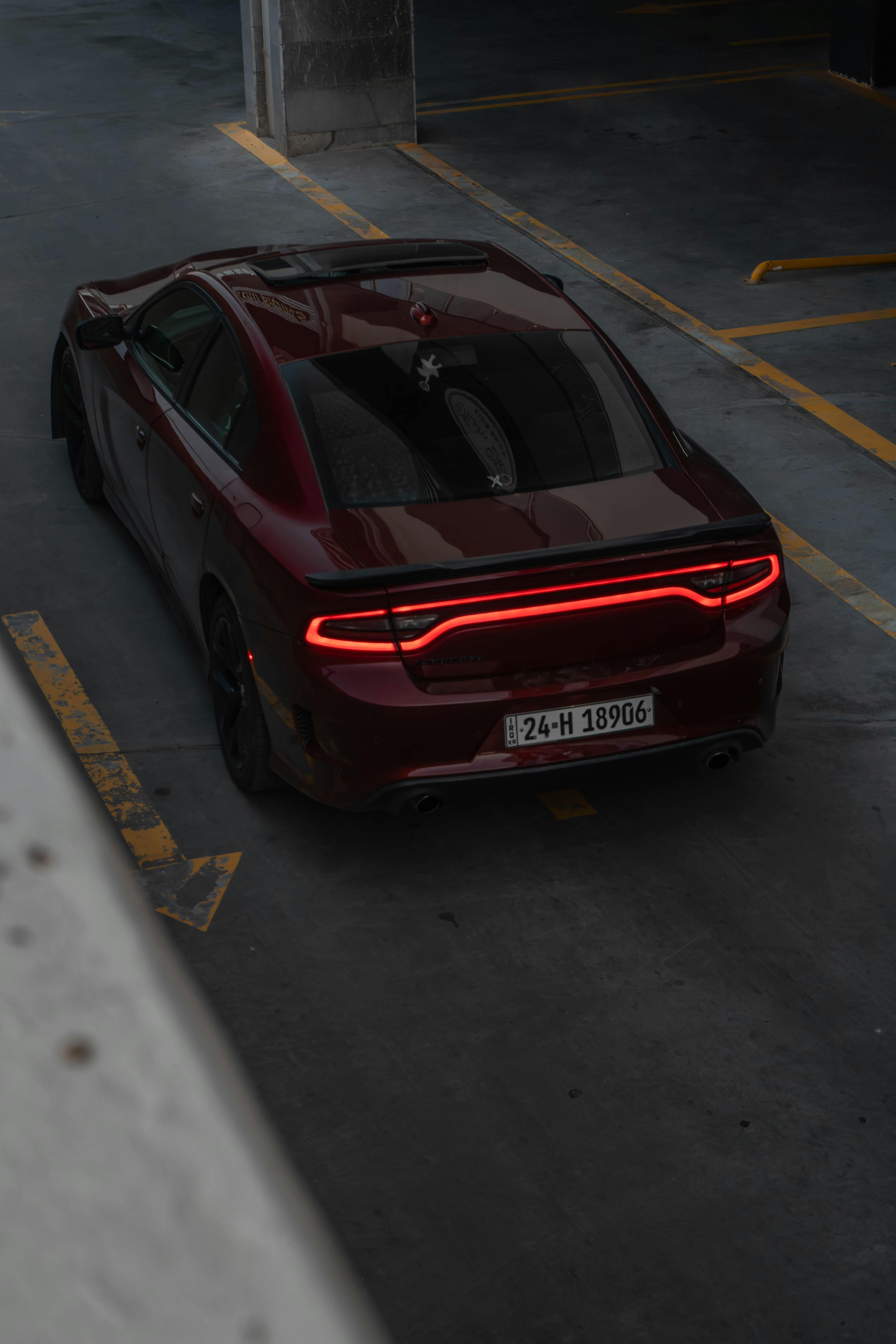 Dark Red Dodge Charger · Free Stock Photo