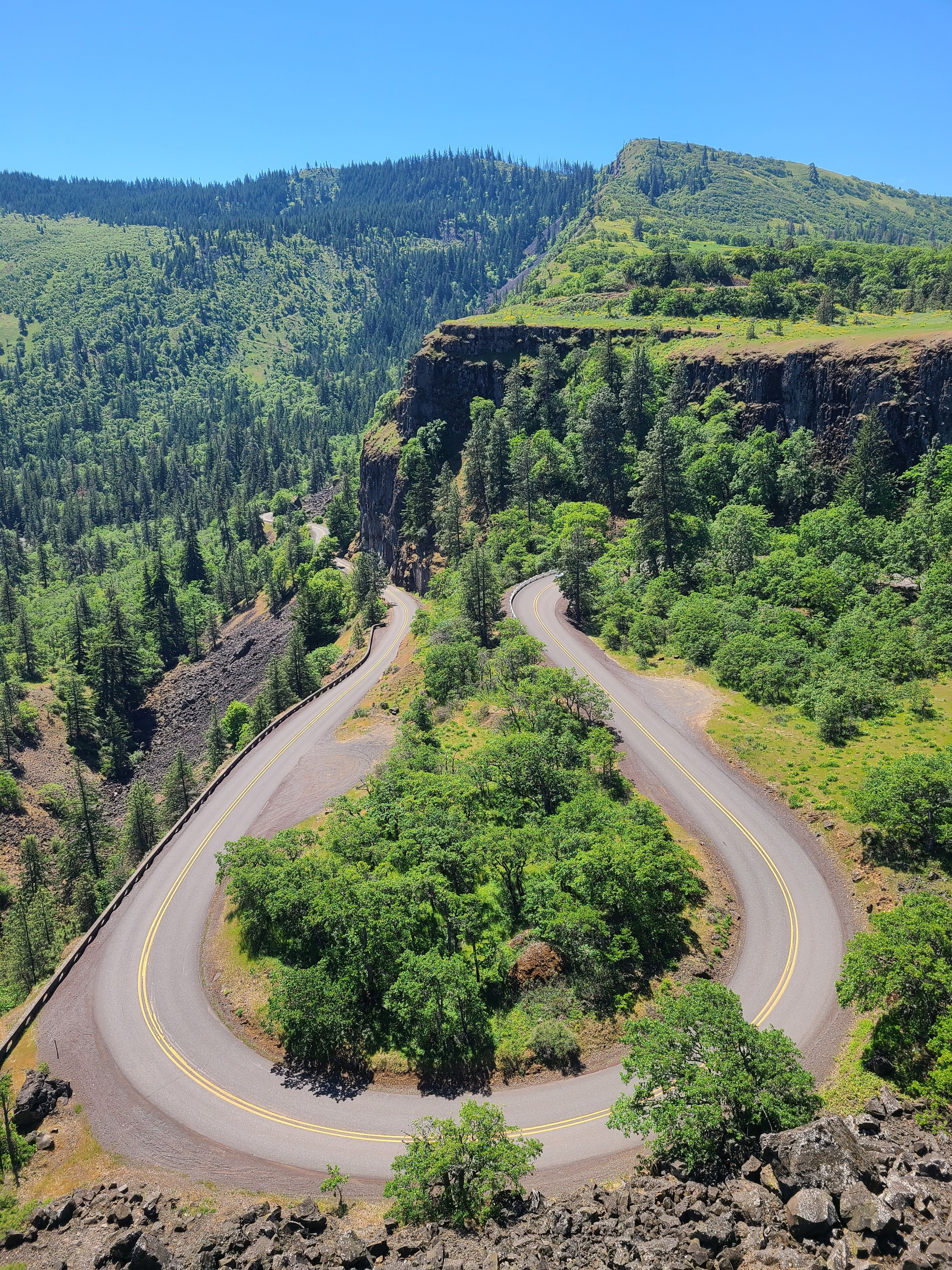 Aerial View of Mountain Road · Free Stock Photo