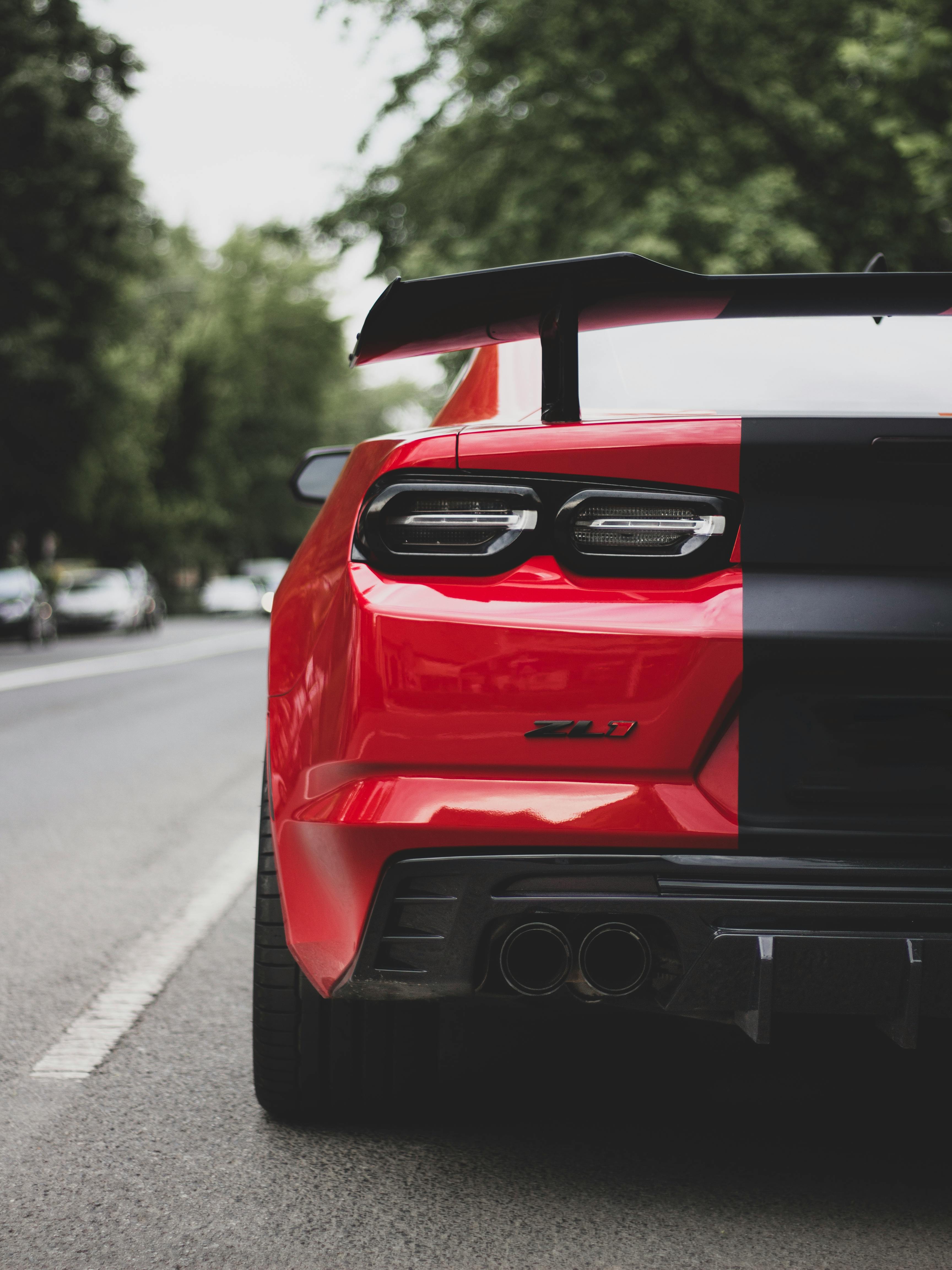Back View of a Sports Car · Free Stock Photo