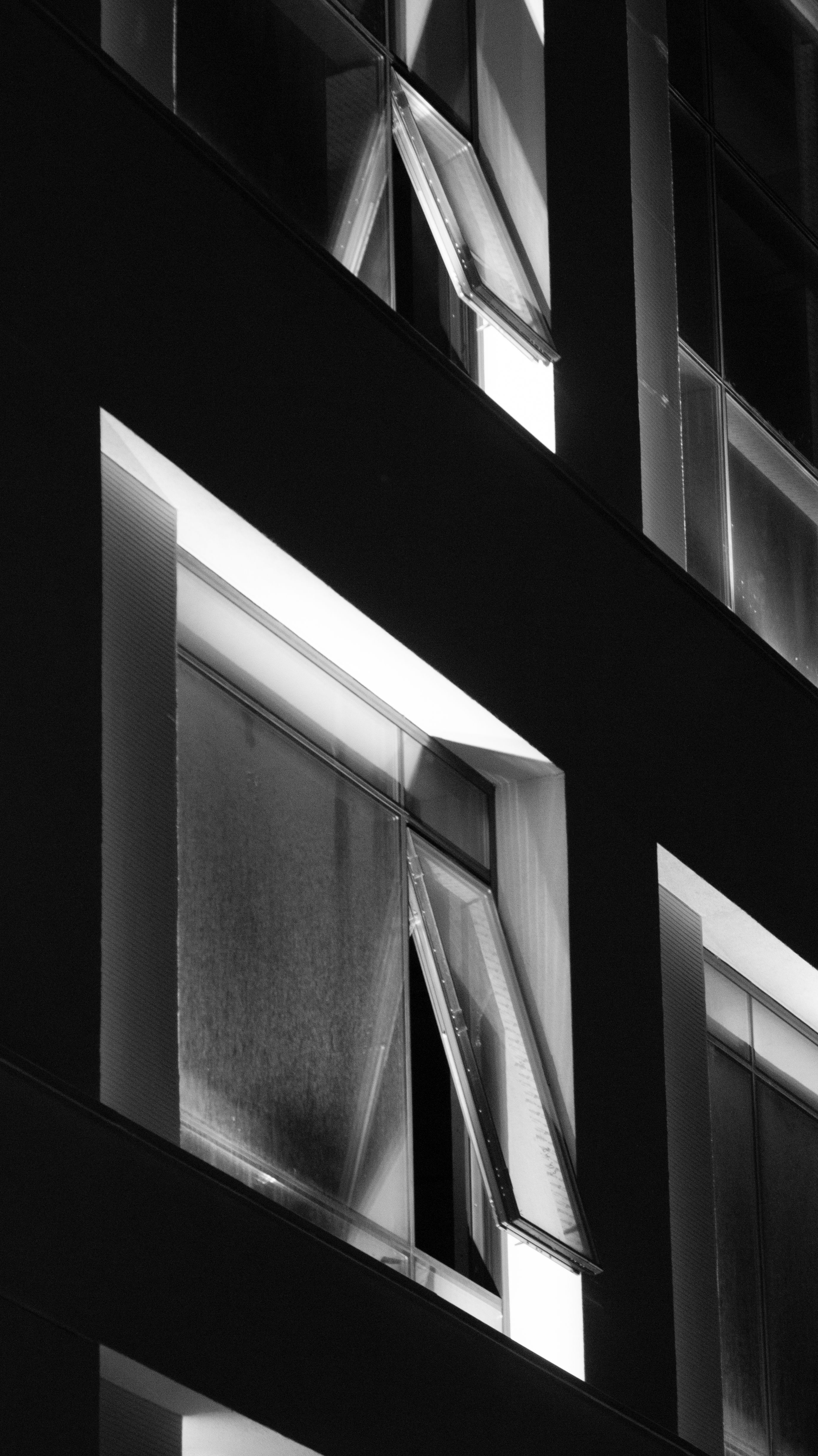 Tilted Shot of an Open Window · Free Stock Photo