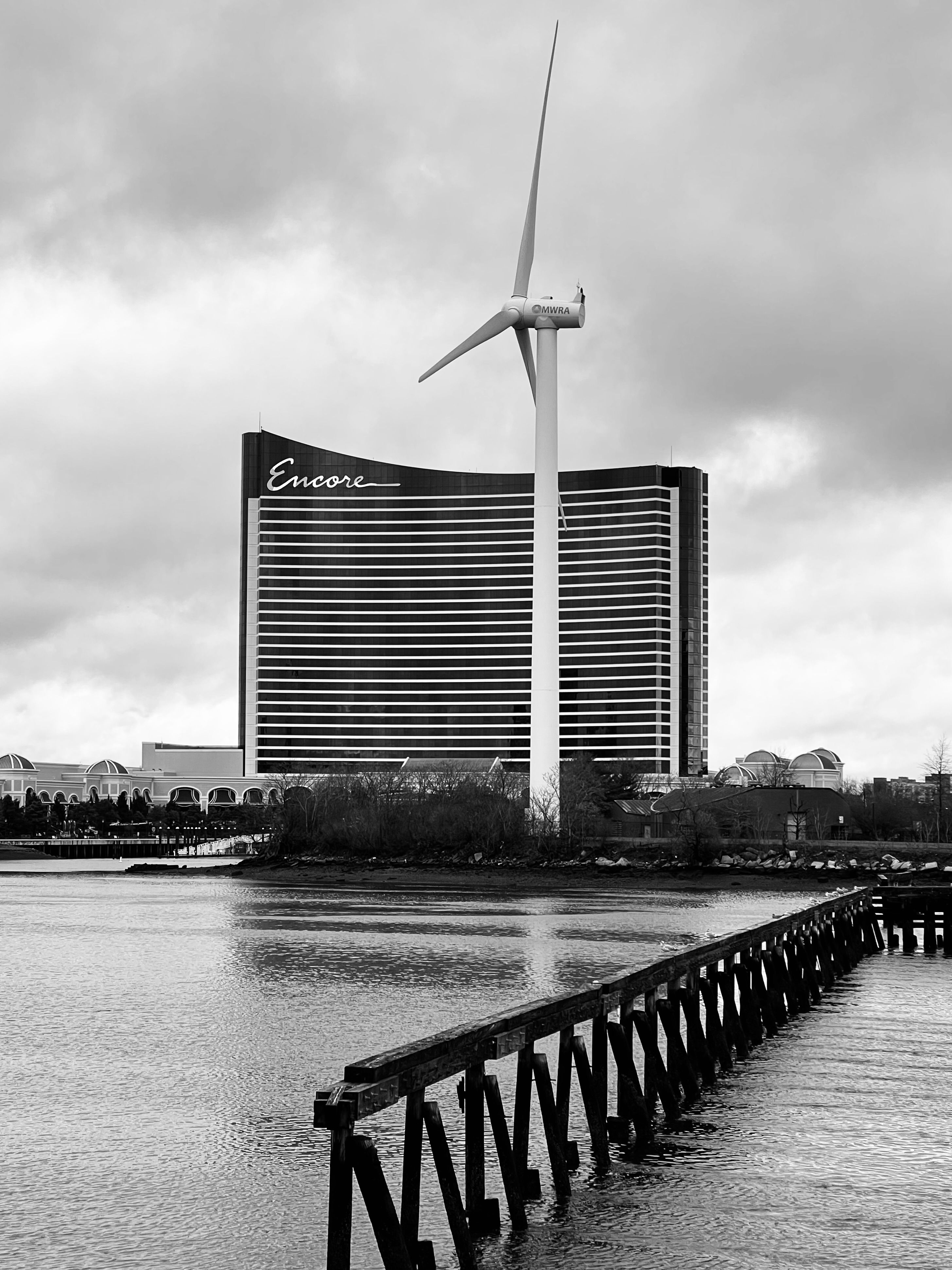 Wind Turbine near Encore Boston Harbor Hotel in Boston · Free Stock Photo