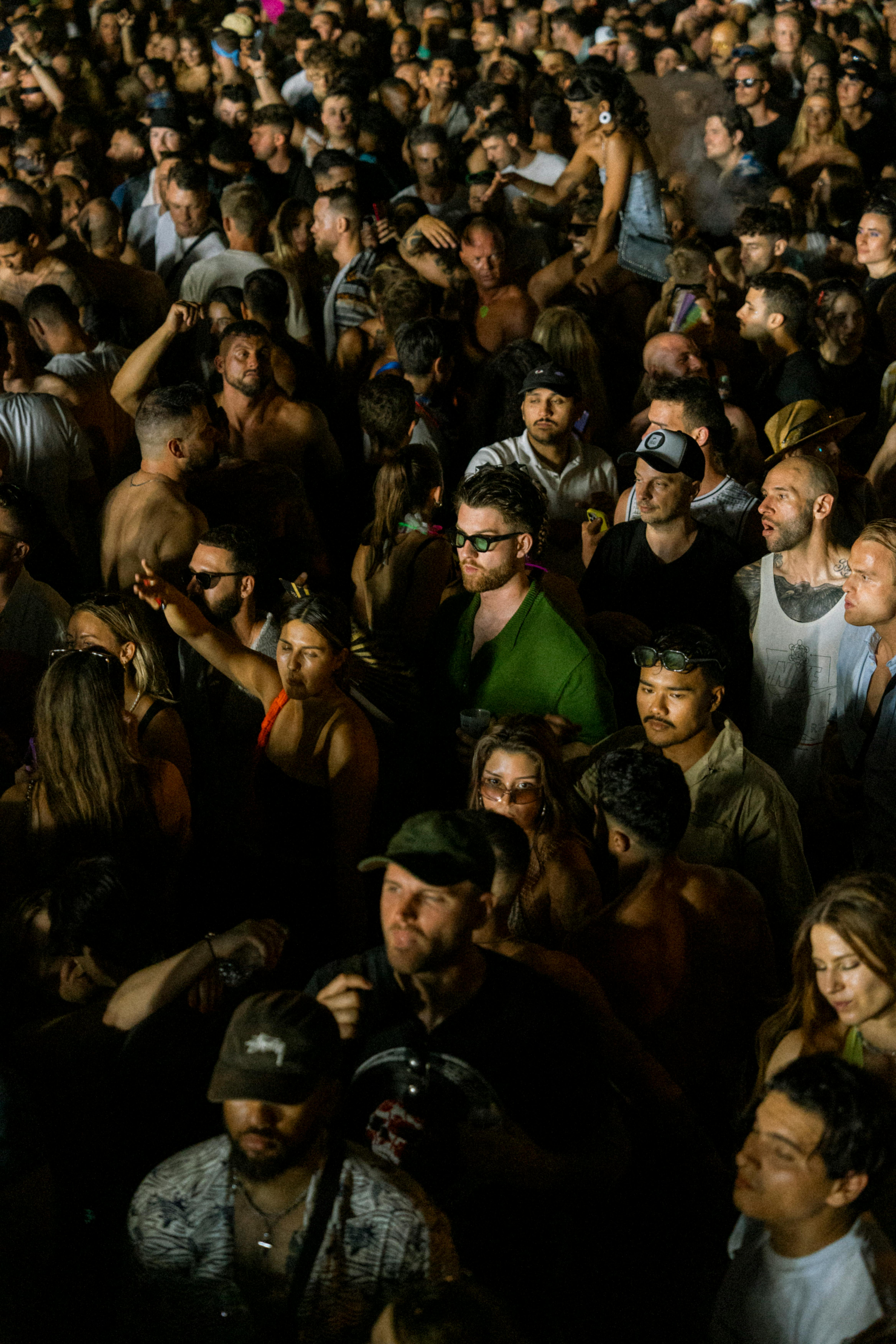 High Angle Shot of a Crowd at a Festival · Free Stock Photo