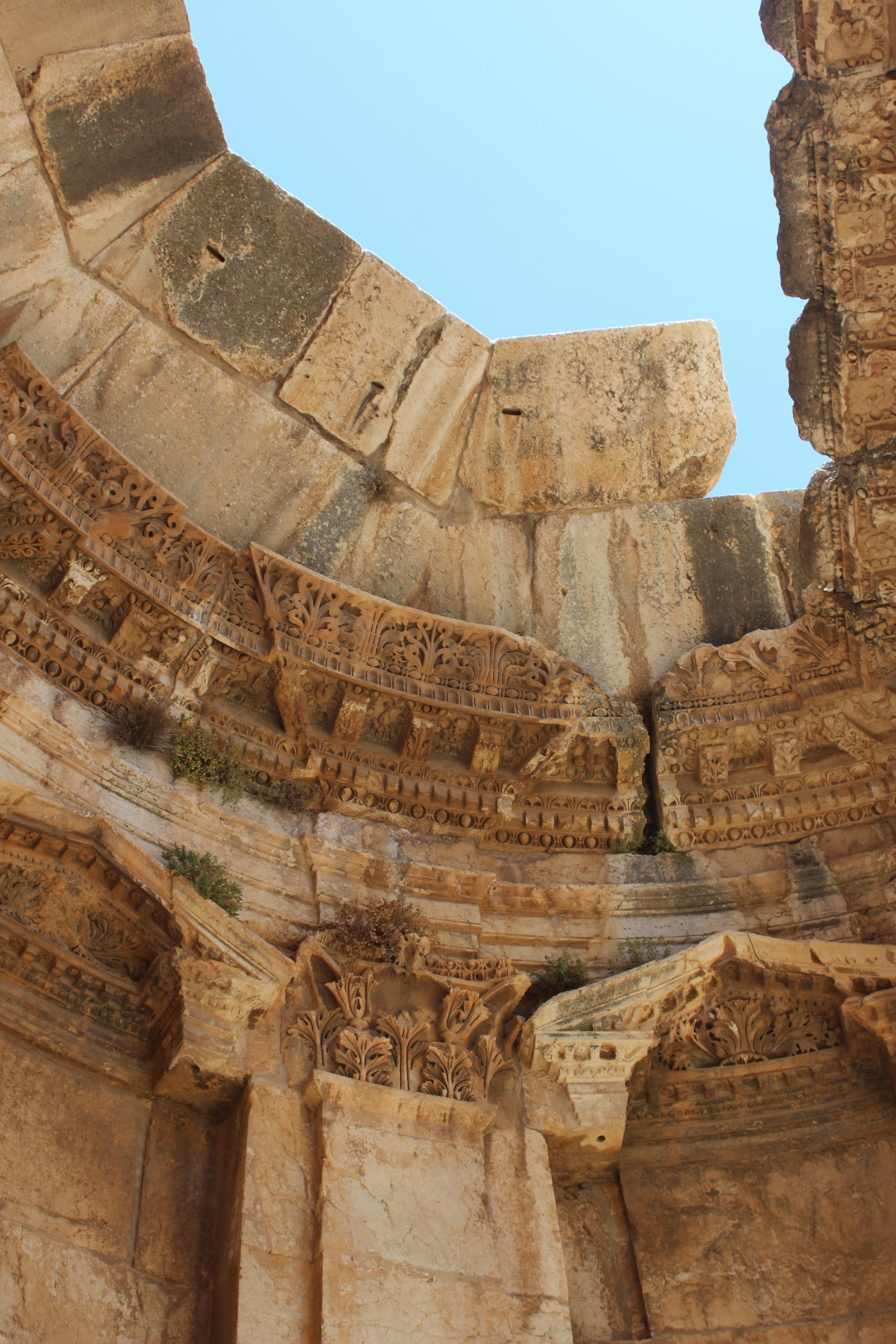 Details on the Temple of Bacchus in Beqaa Valley, Lebanon · Free Stock ...