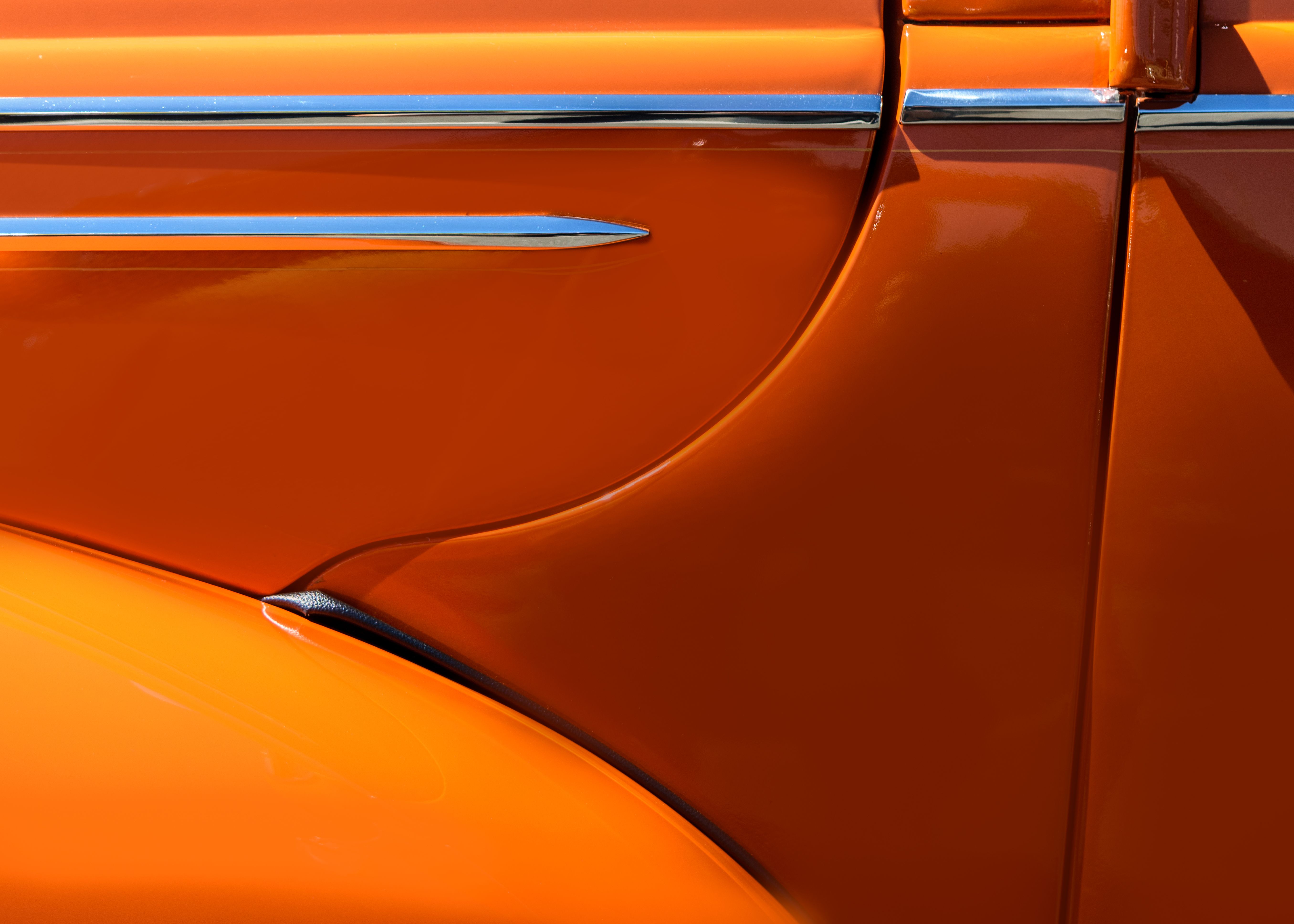 Close up of Orange Car · Free Stock Photo
