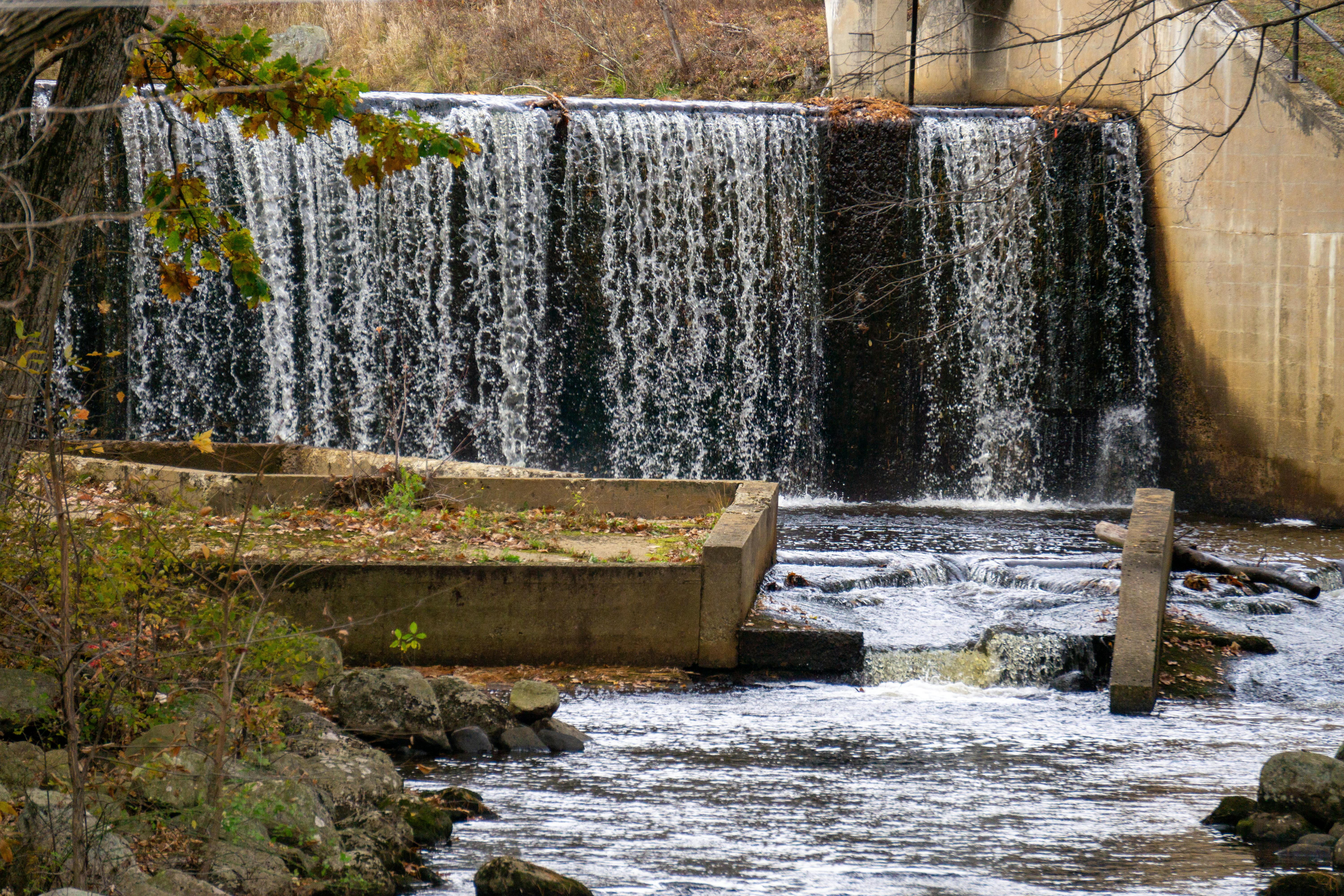 Dam on Mousam River · Free Stock Photo