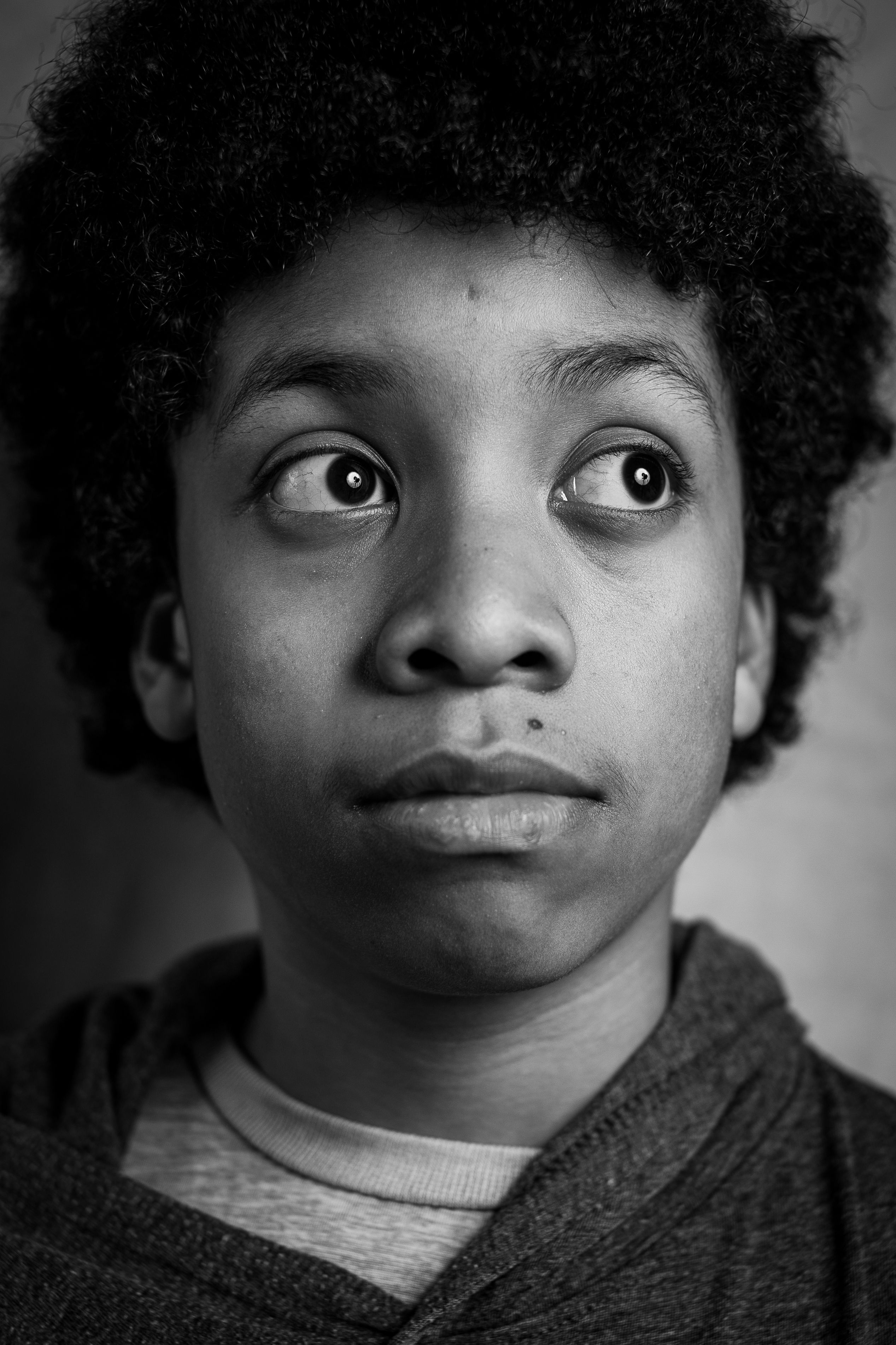 Portrait of Boy with Afro Hair · Free Stock Photo