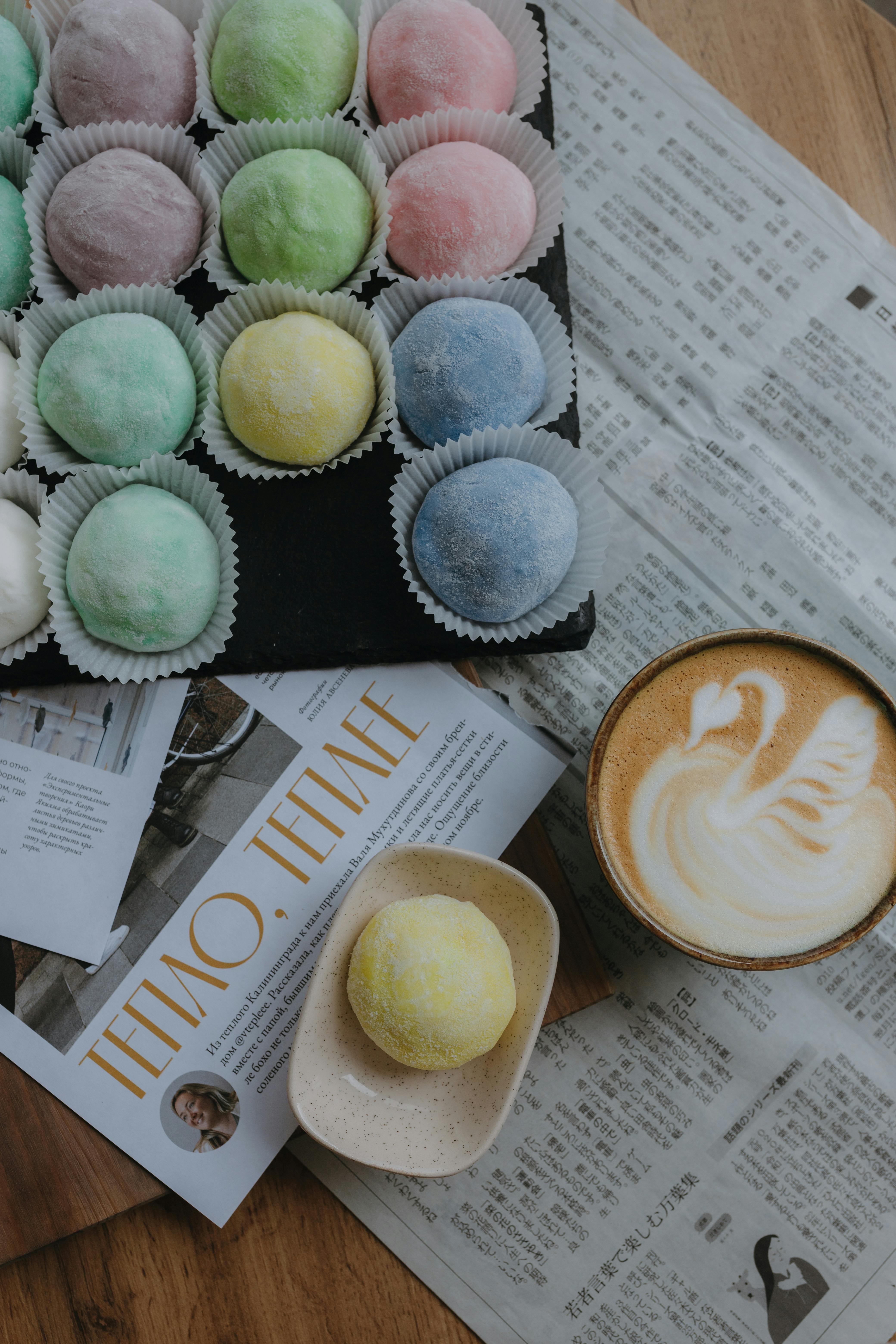 Cup of Coffee and Mochi · Free Stock Photo