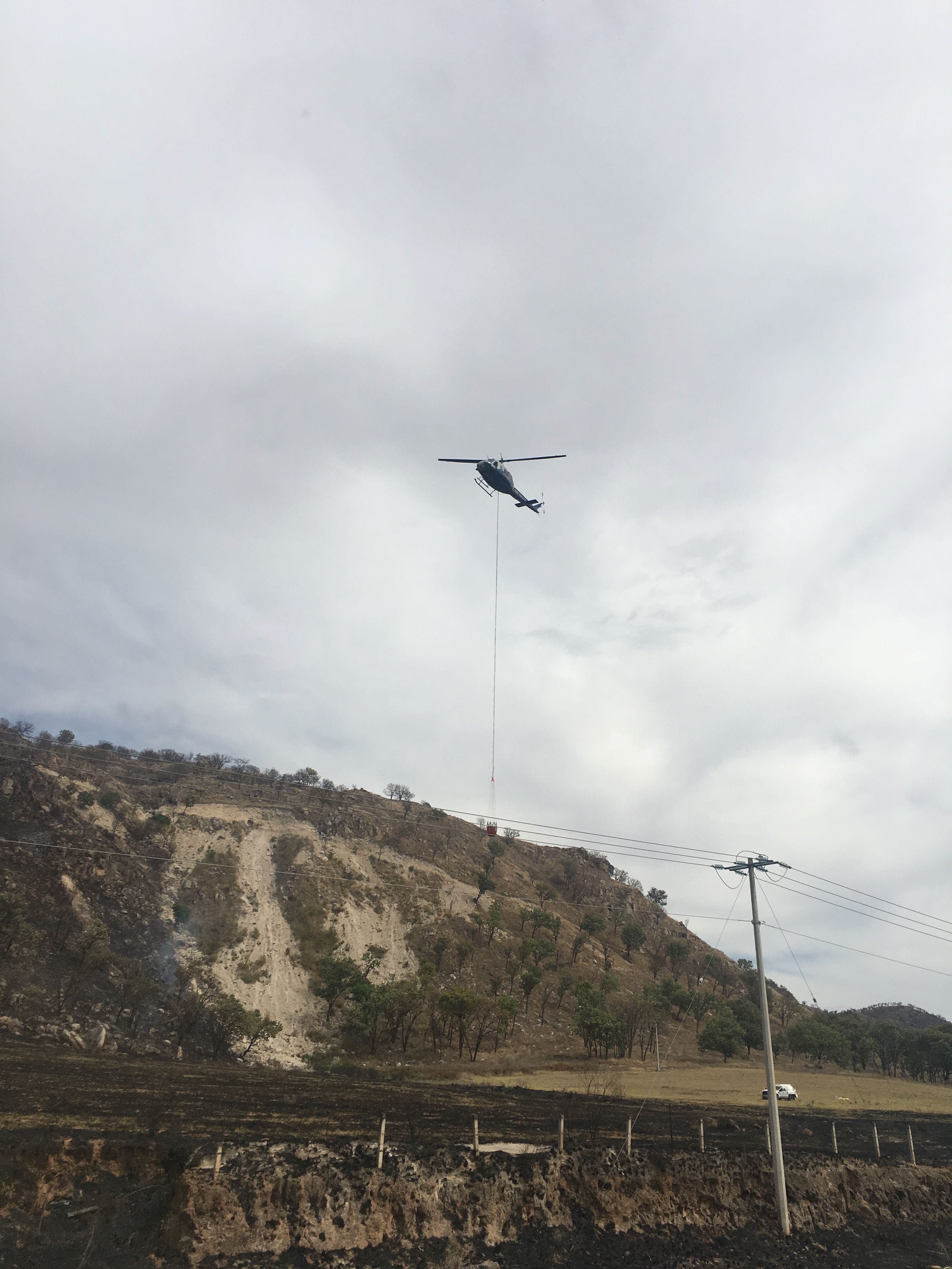 Free stock photo of fire fighters, helicopter