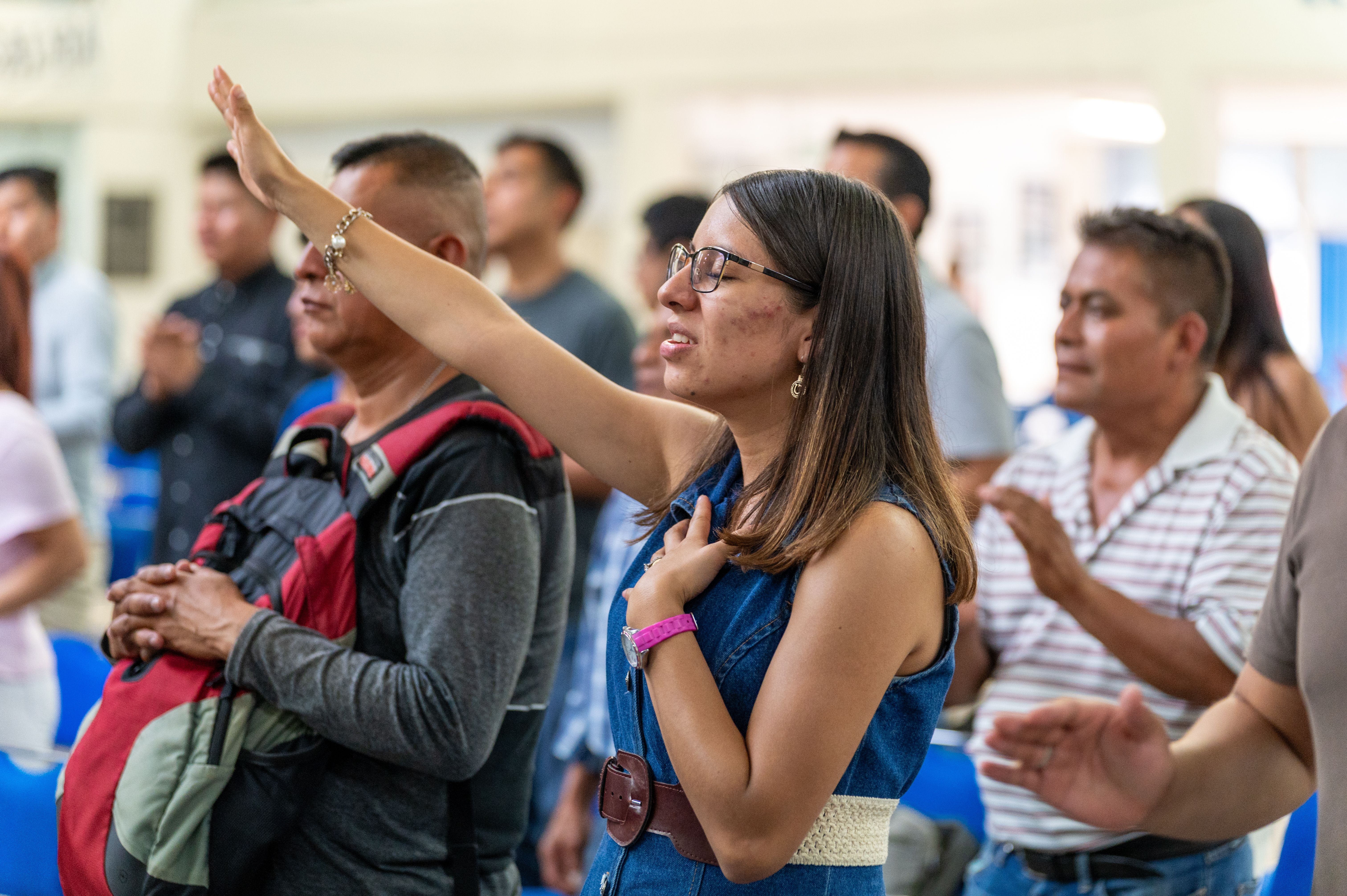 People Praying during Mass · Free Stock Photo