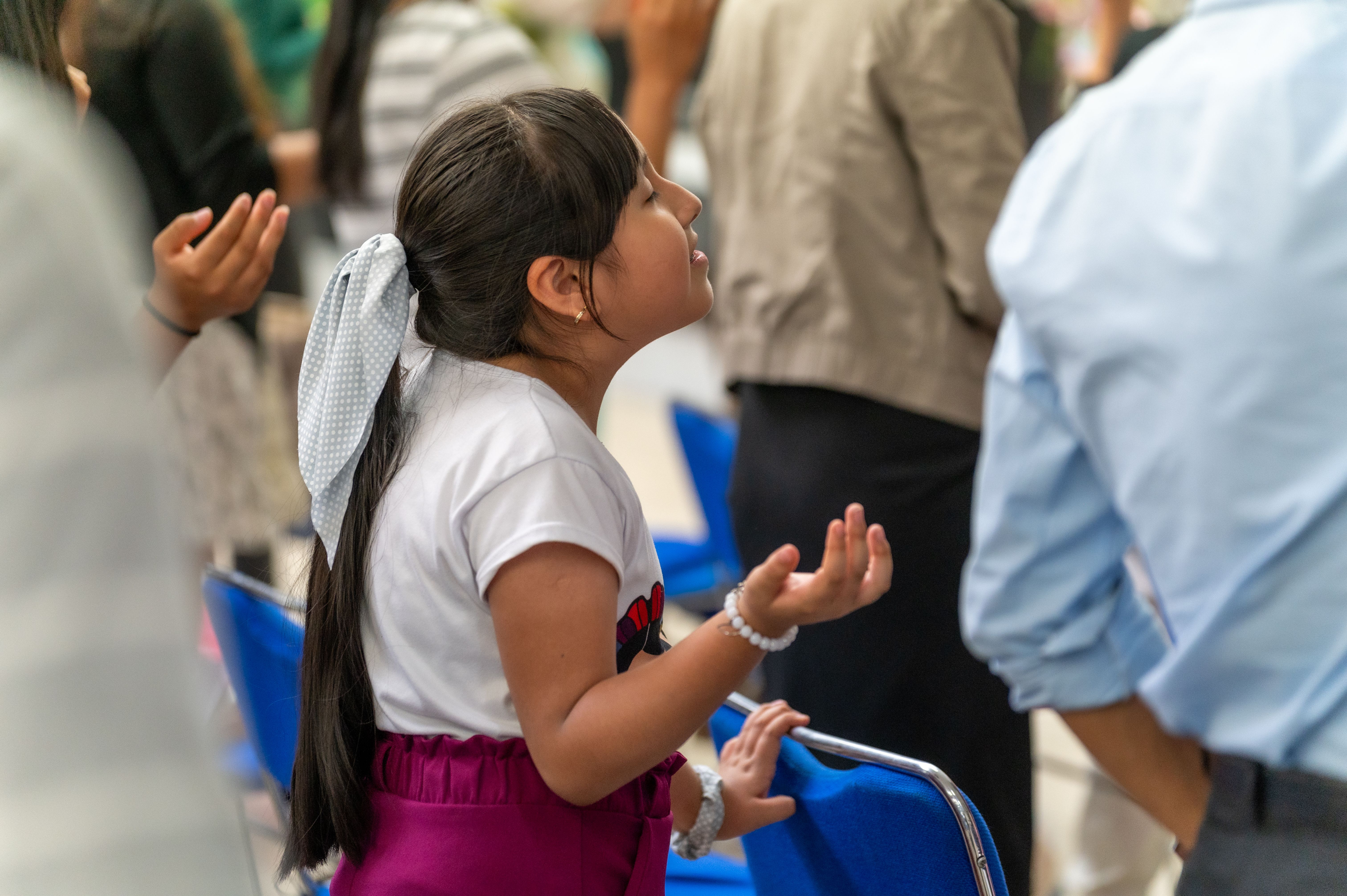 Girl Playing in a Church · Free Stock Photo