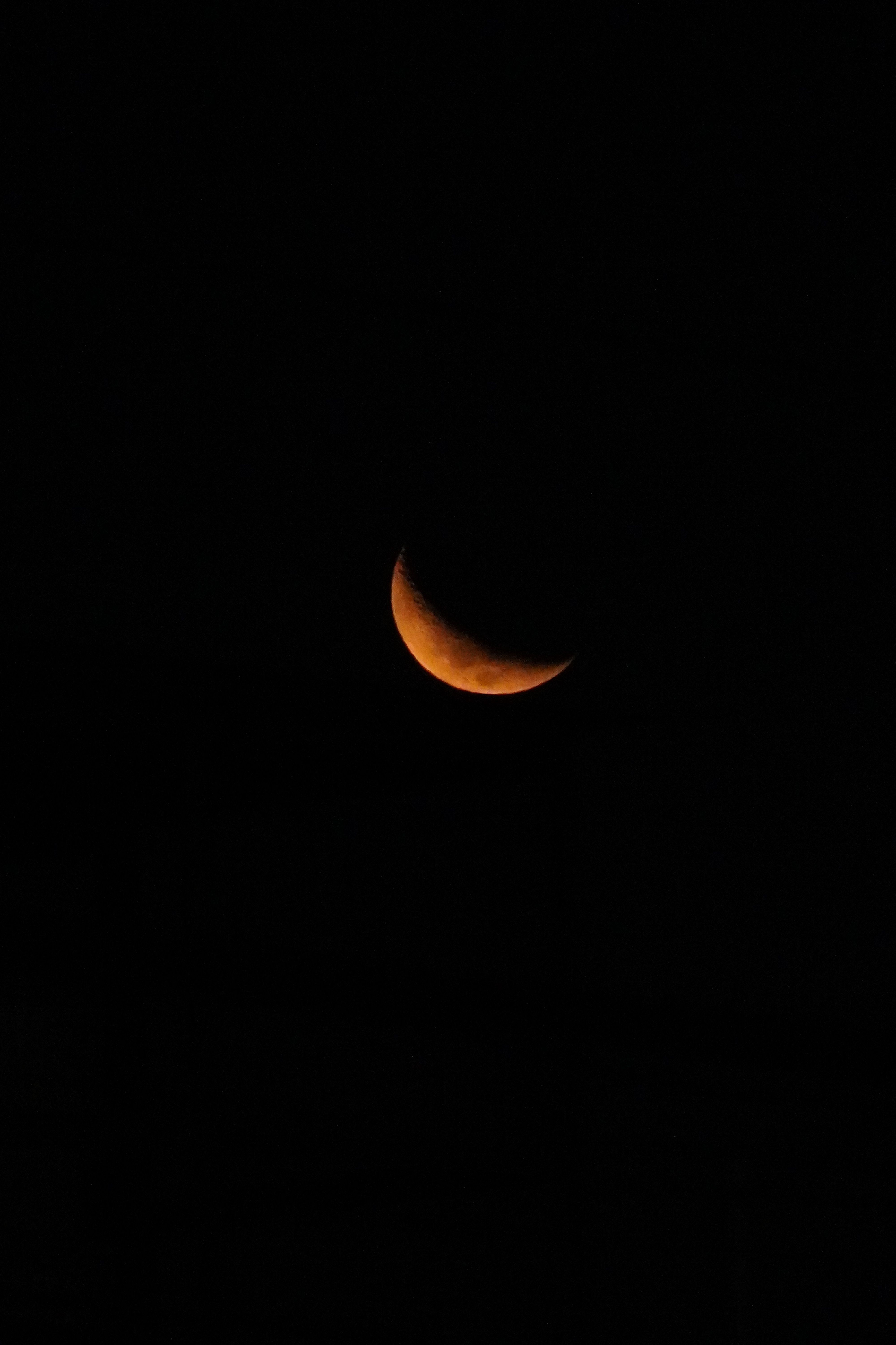 Moon in Black Background · Free Stock Photo
