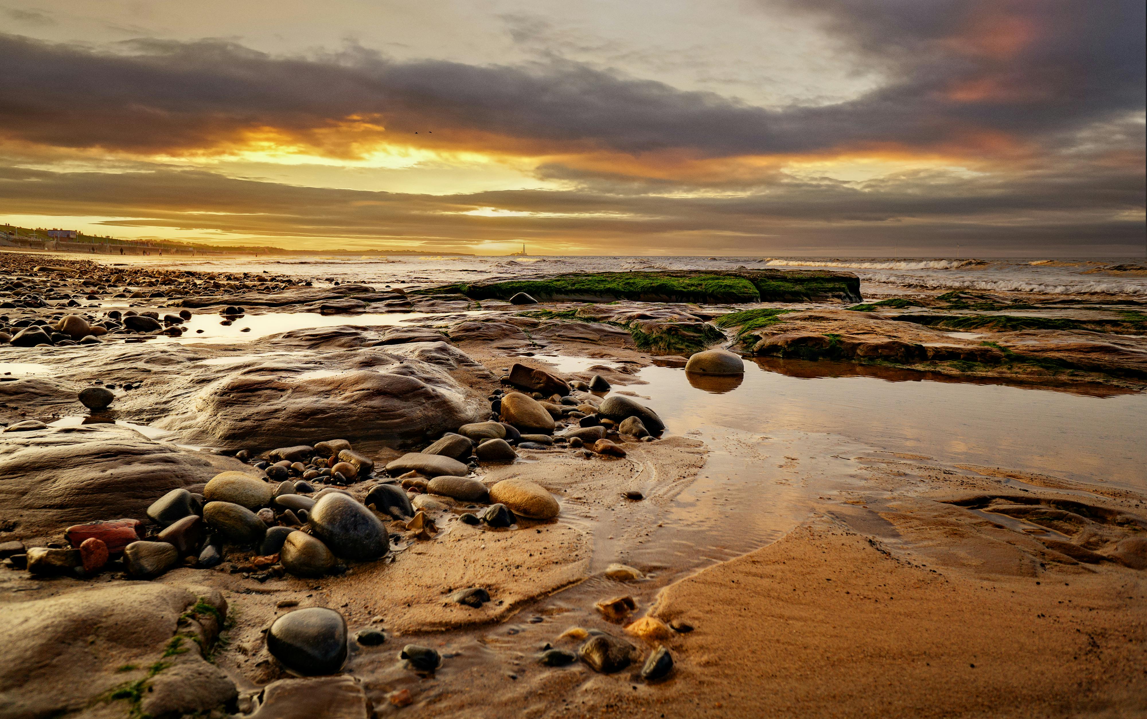 Gray Stone Near Sea · Free Stock Photo