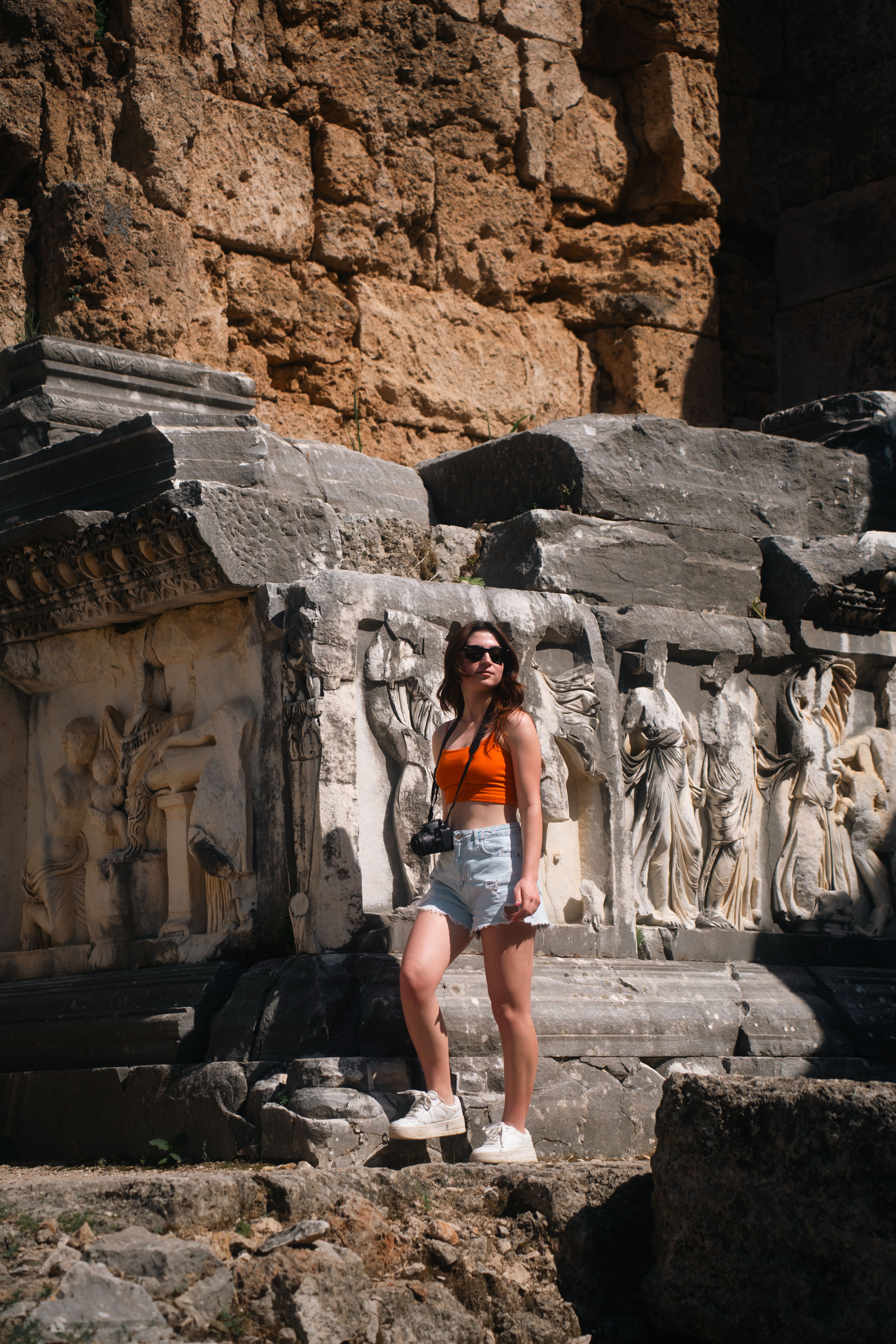 Man Standing on Ruins Digital Wallpaper · Free Stock Photo