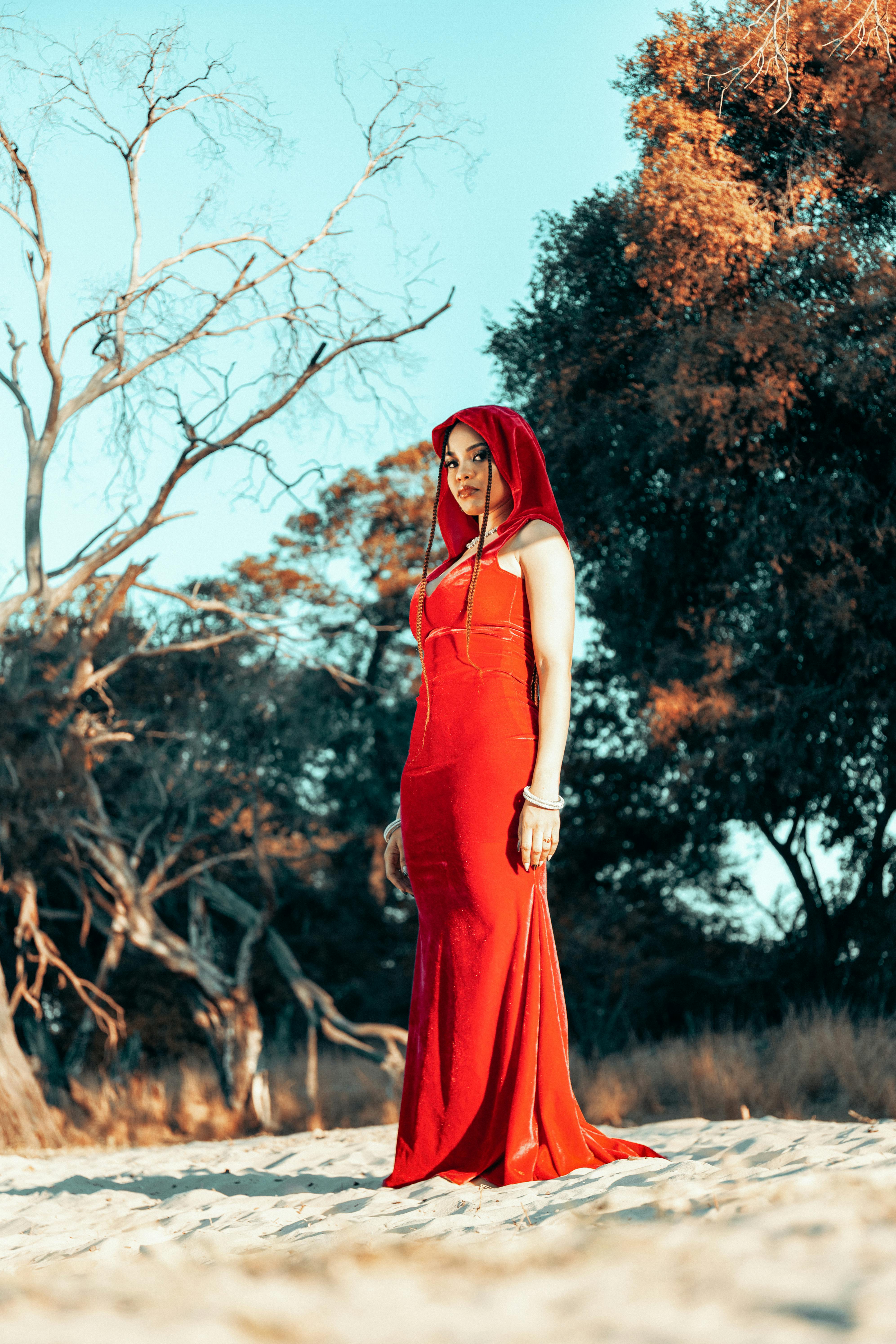 Woman in a Red Dress · Free Stock Photo