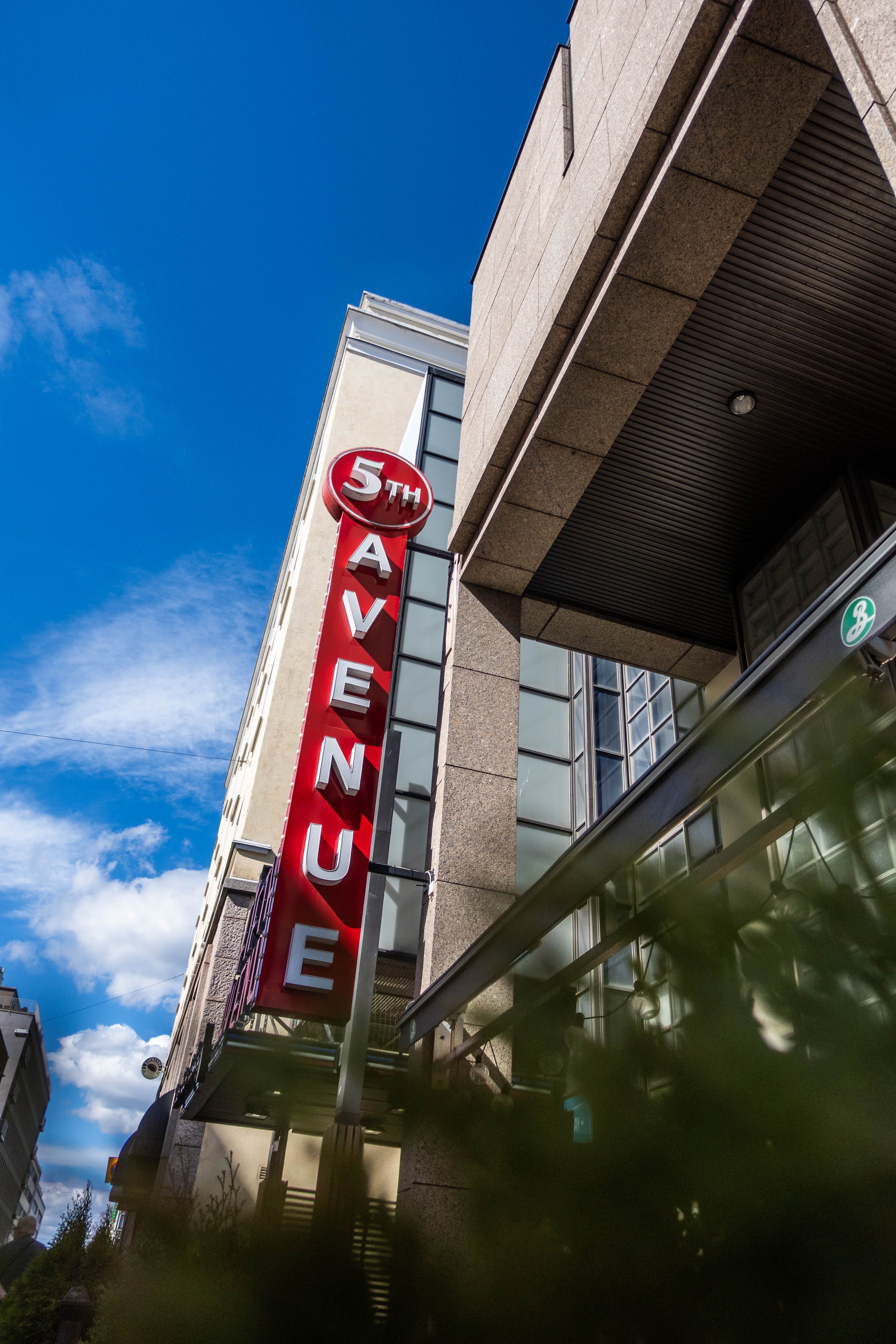 Exterior of a Building with a 5th Avenue Marquee · Free Stock Photo