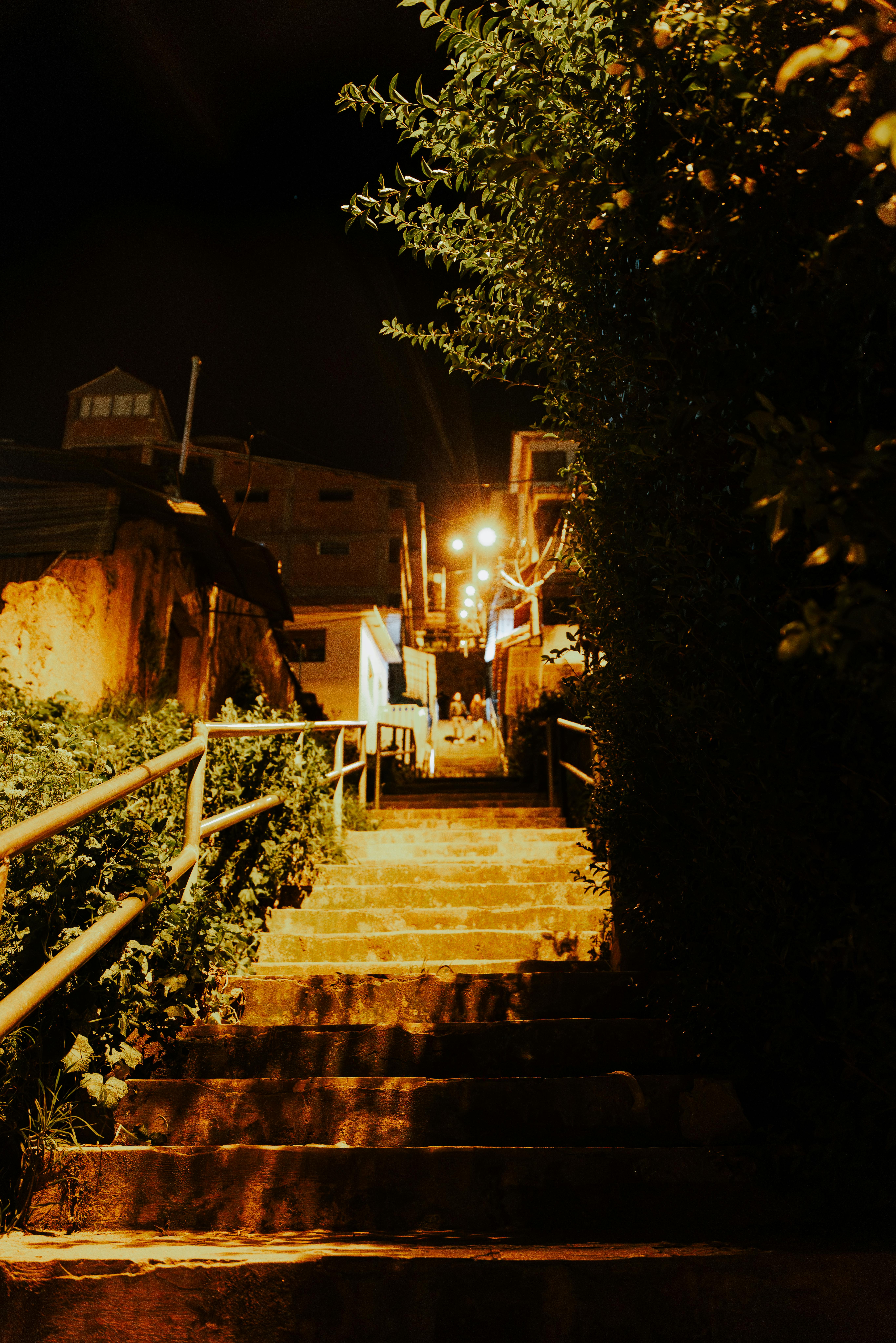Steps Illuminated at Night · Free Stock Photo