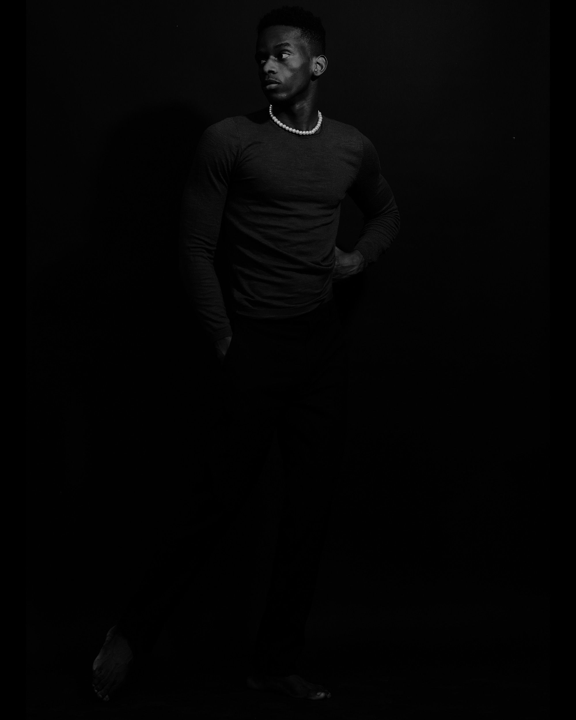 Man Standing in Darkness · Free Stock Photo