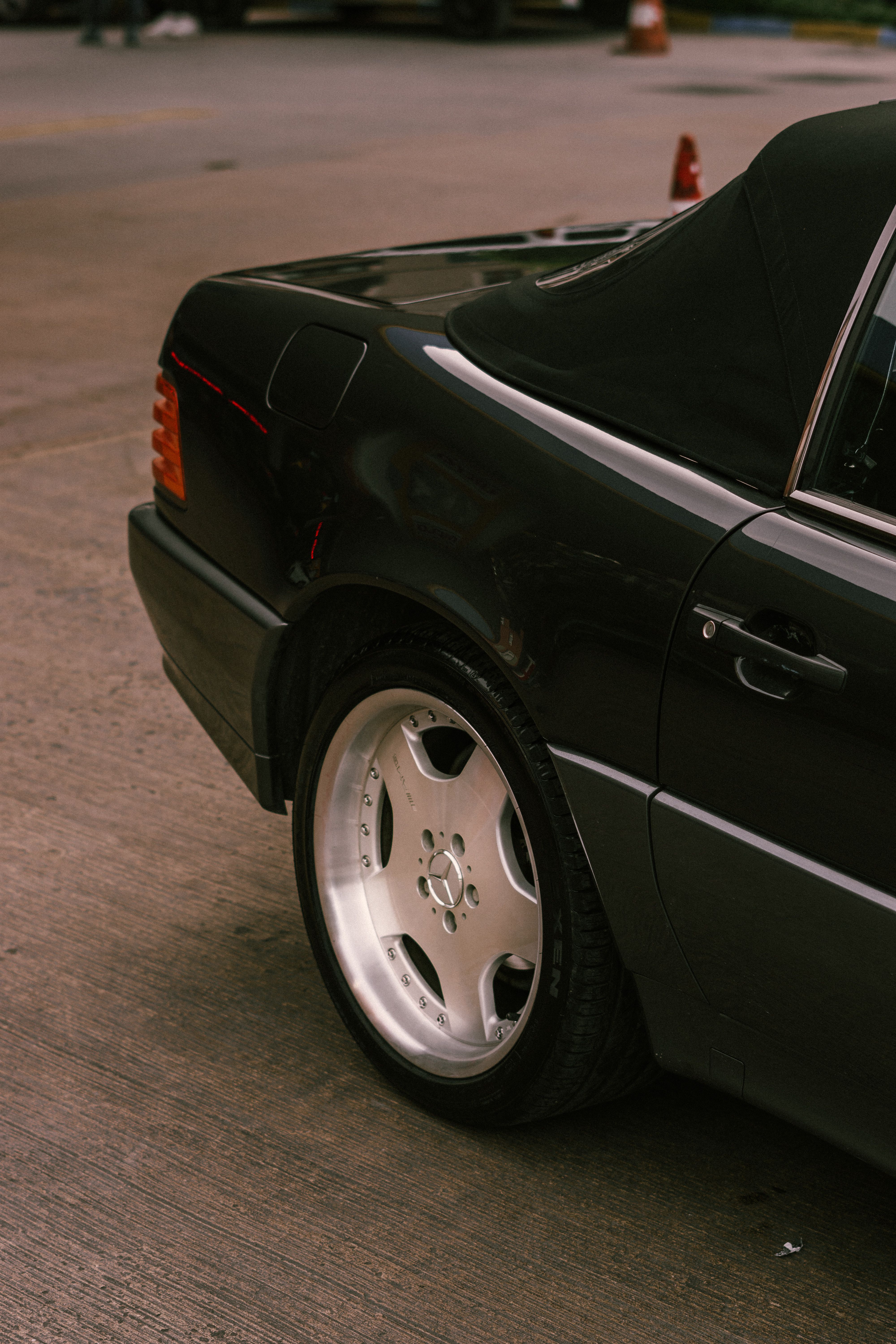 Back of a Black Mercedes Benz · Free Stock Photo