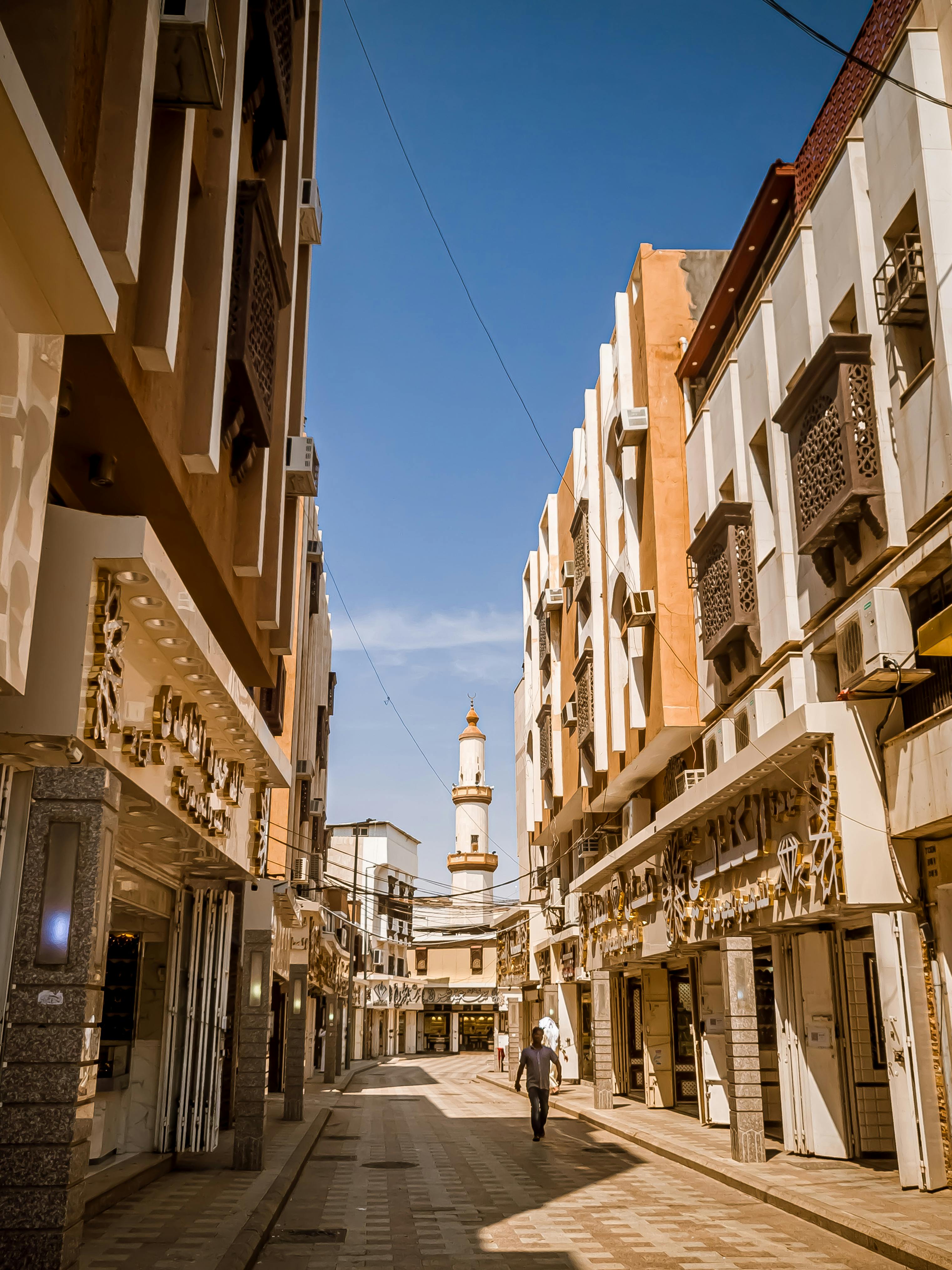 View of an Alley between Buildings in Taif, Makkah Province in Saudi ...