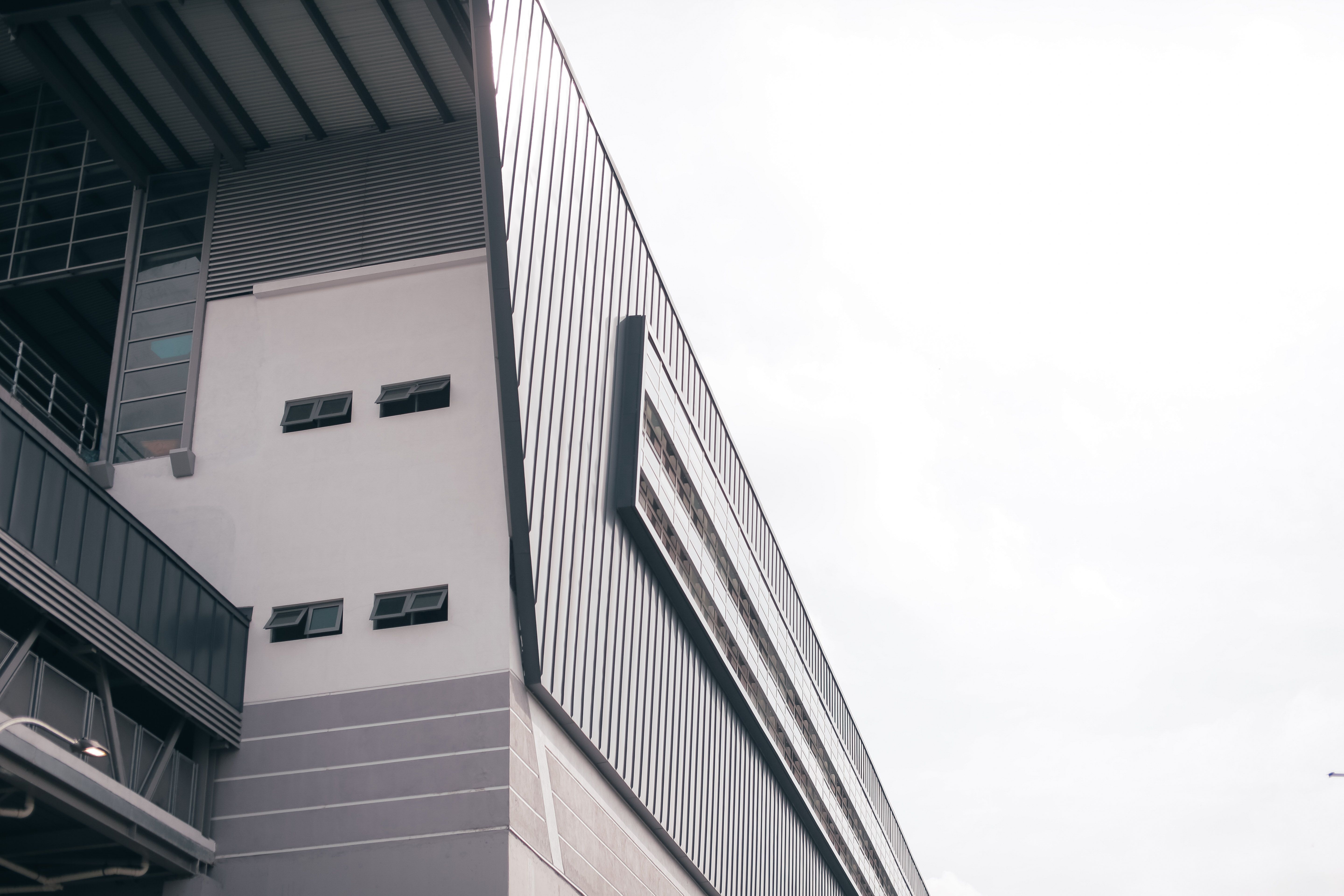 Wall and Windows of Modern Building · Free Stock Photo