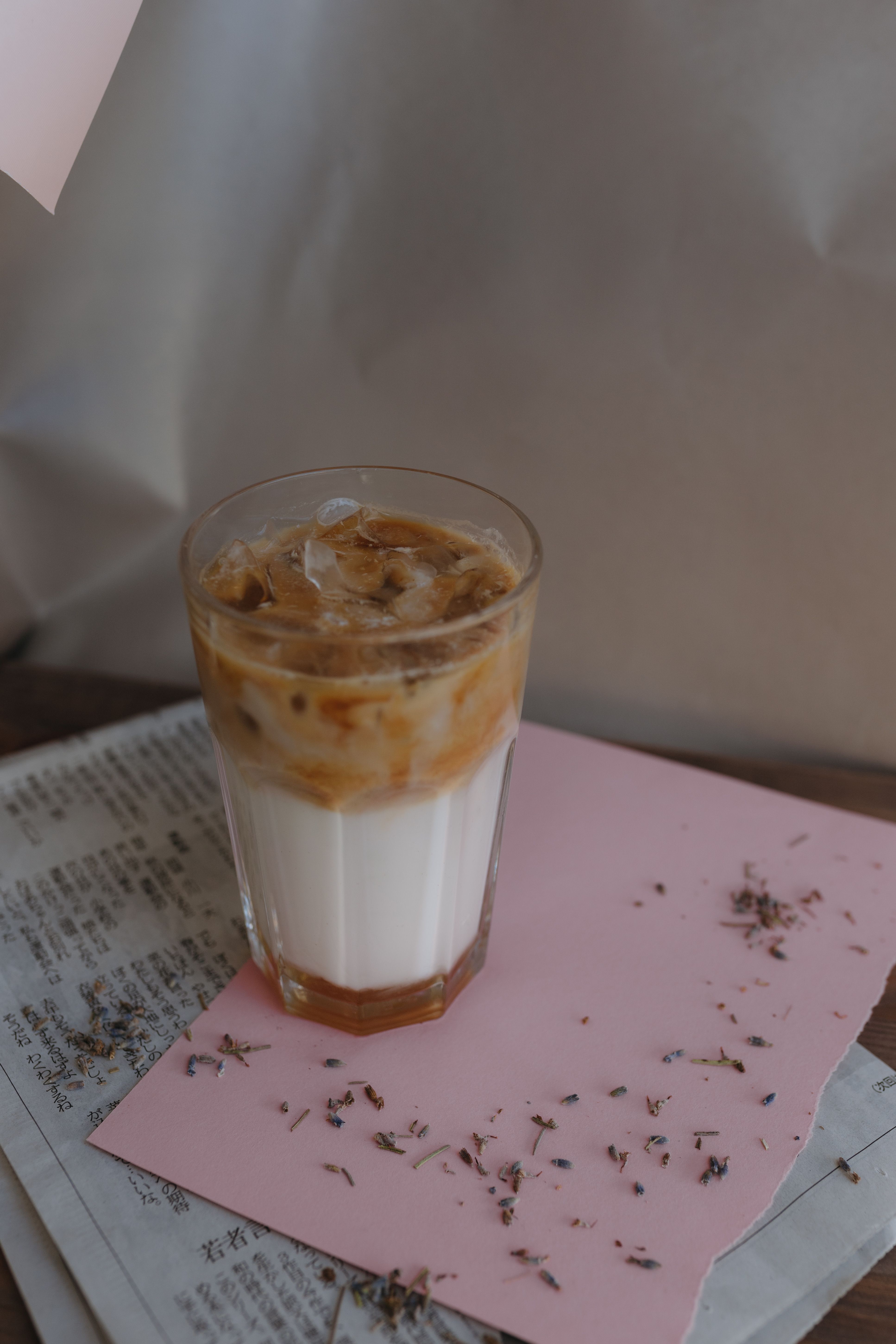 Cold Drink with Milk in Long Glass · Free Stock Photo