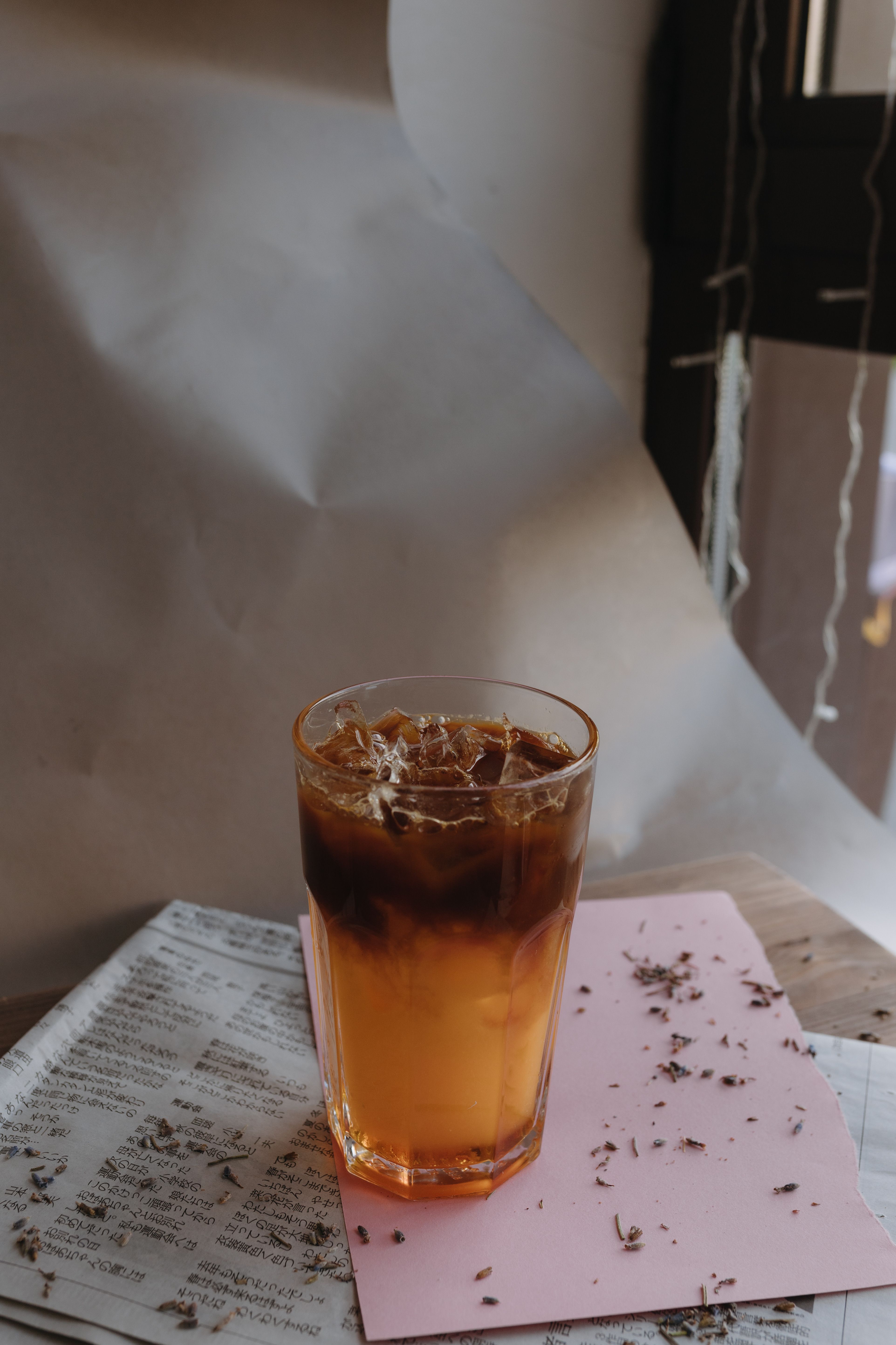 Cold Drink in Long Glass on Table · Free Stock Photo