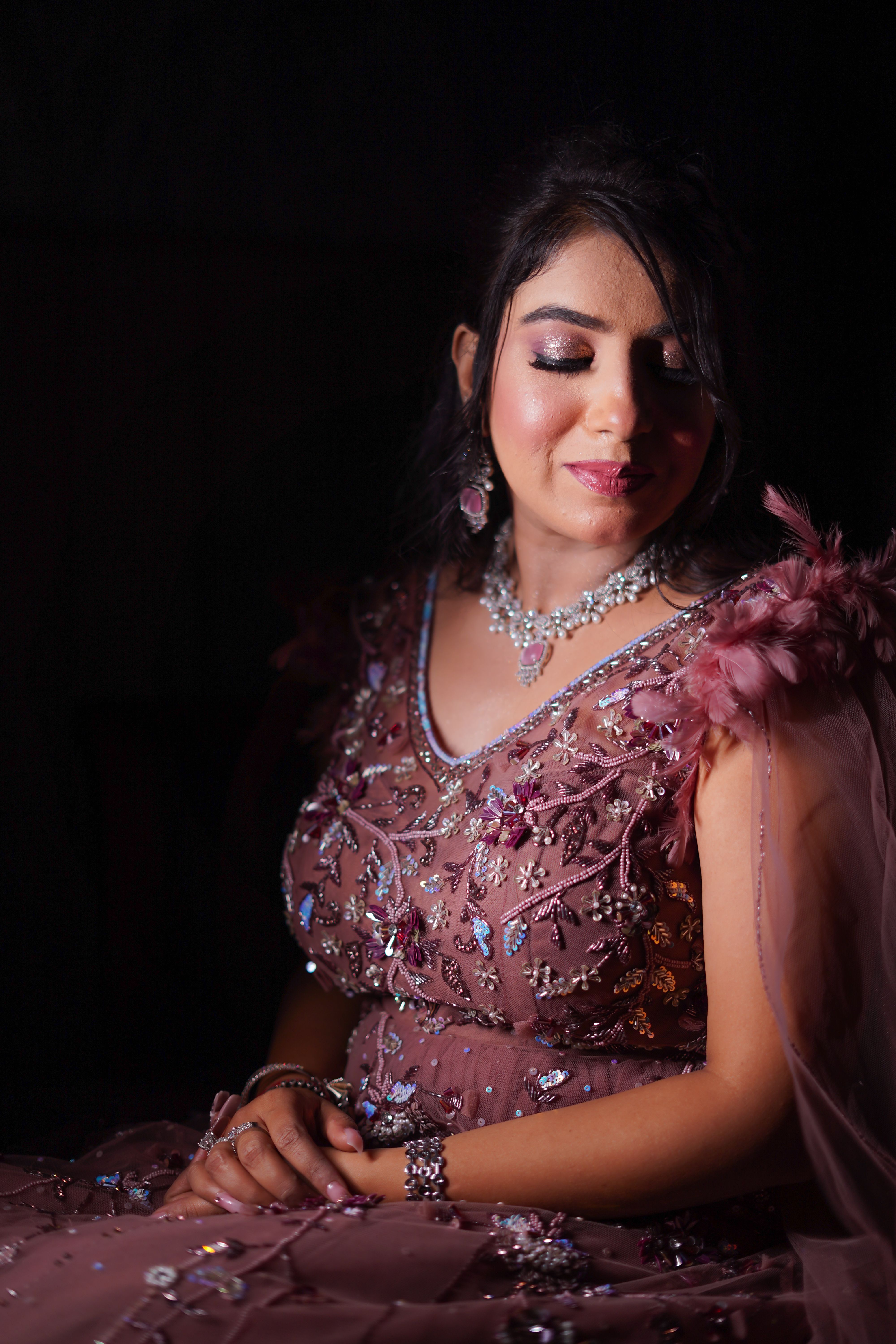 Woman Sitting in Traditional, Wedding Dress · Free Stock Photo