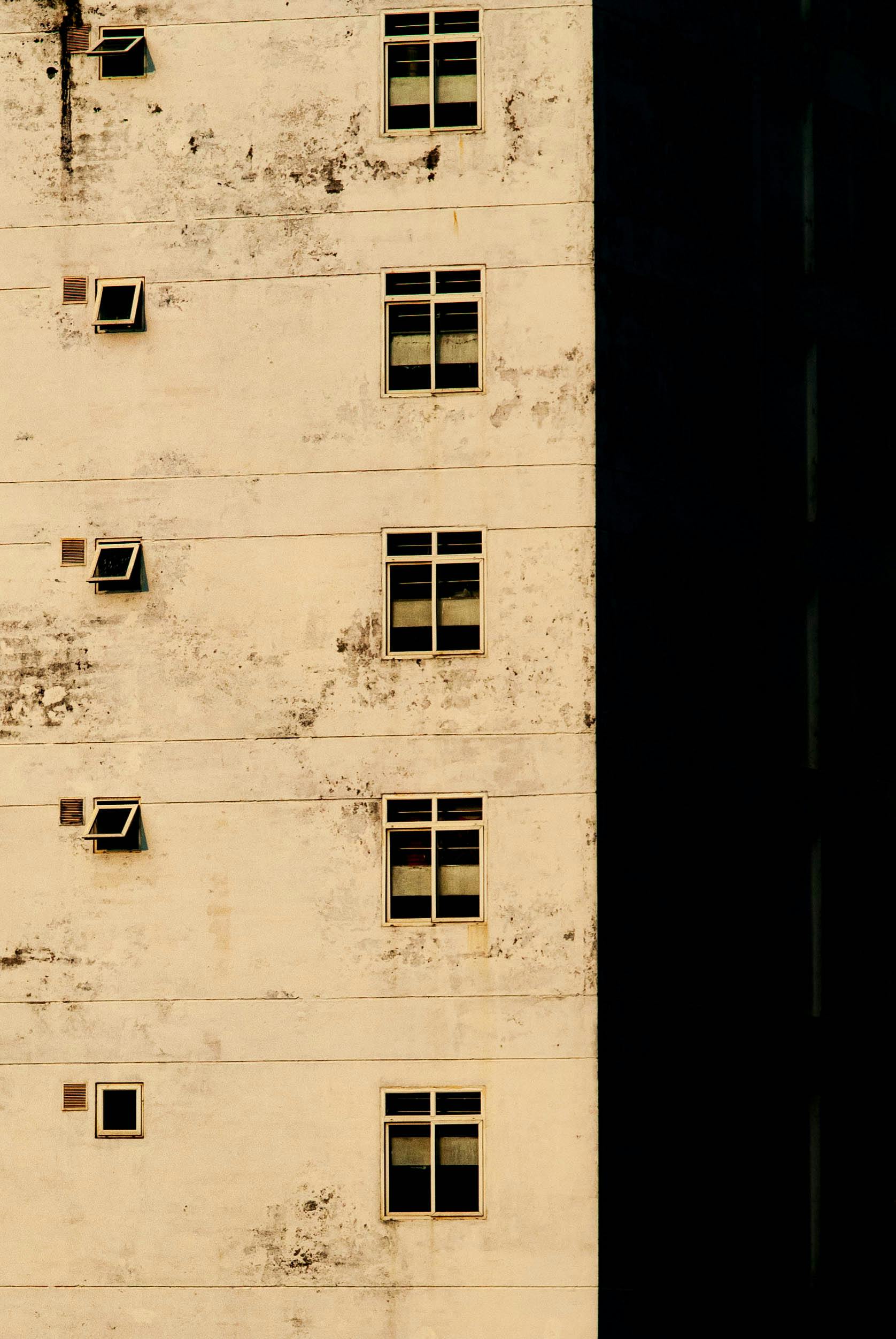 Windows at an Apartment Building · Free Stock Photo