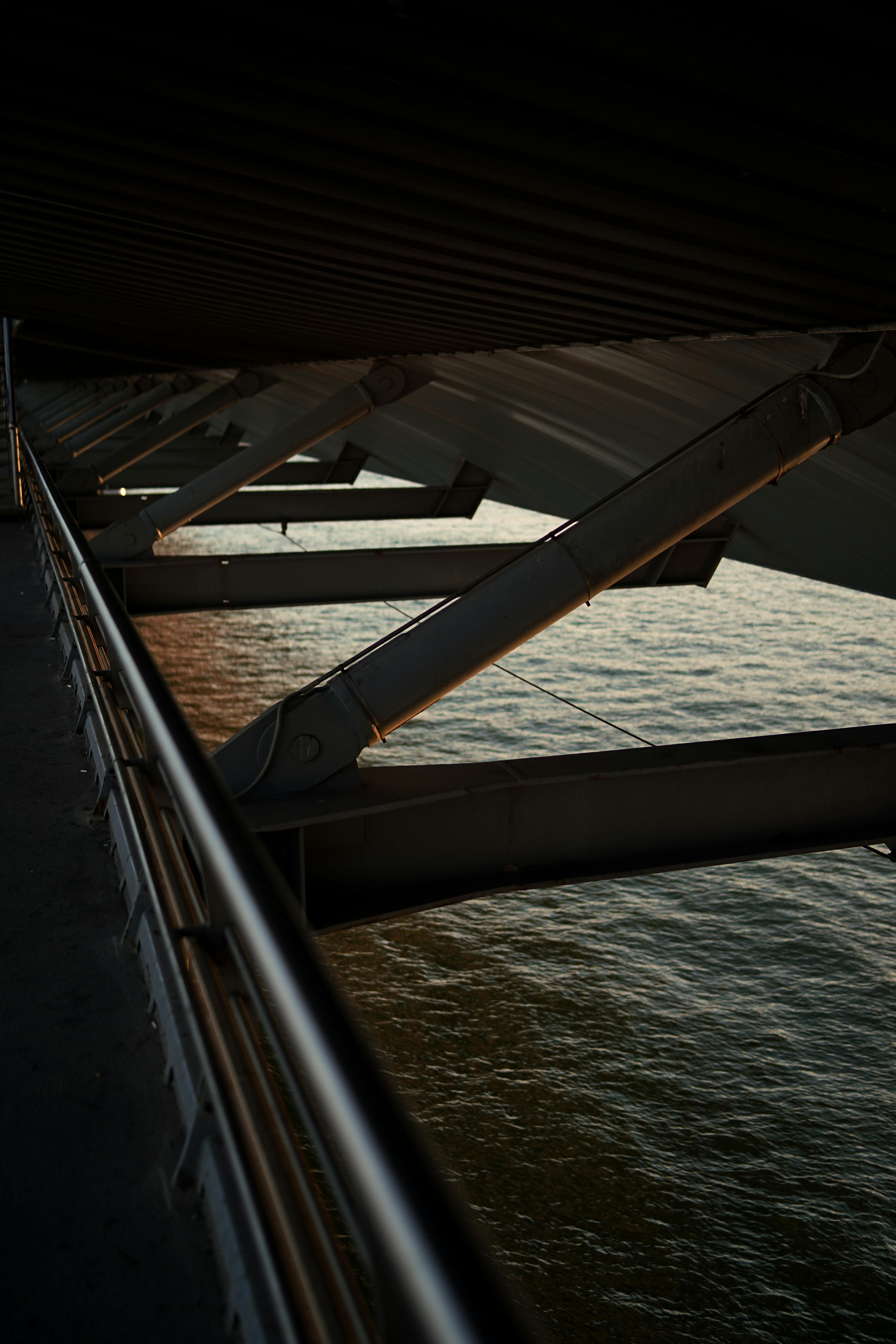 Bridge Supports from the Pedestrian Deck · Free Stock Photo
