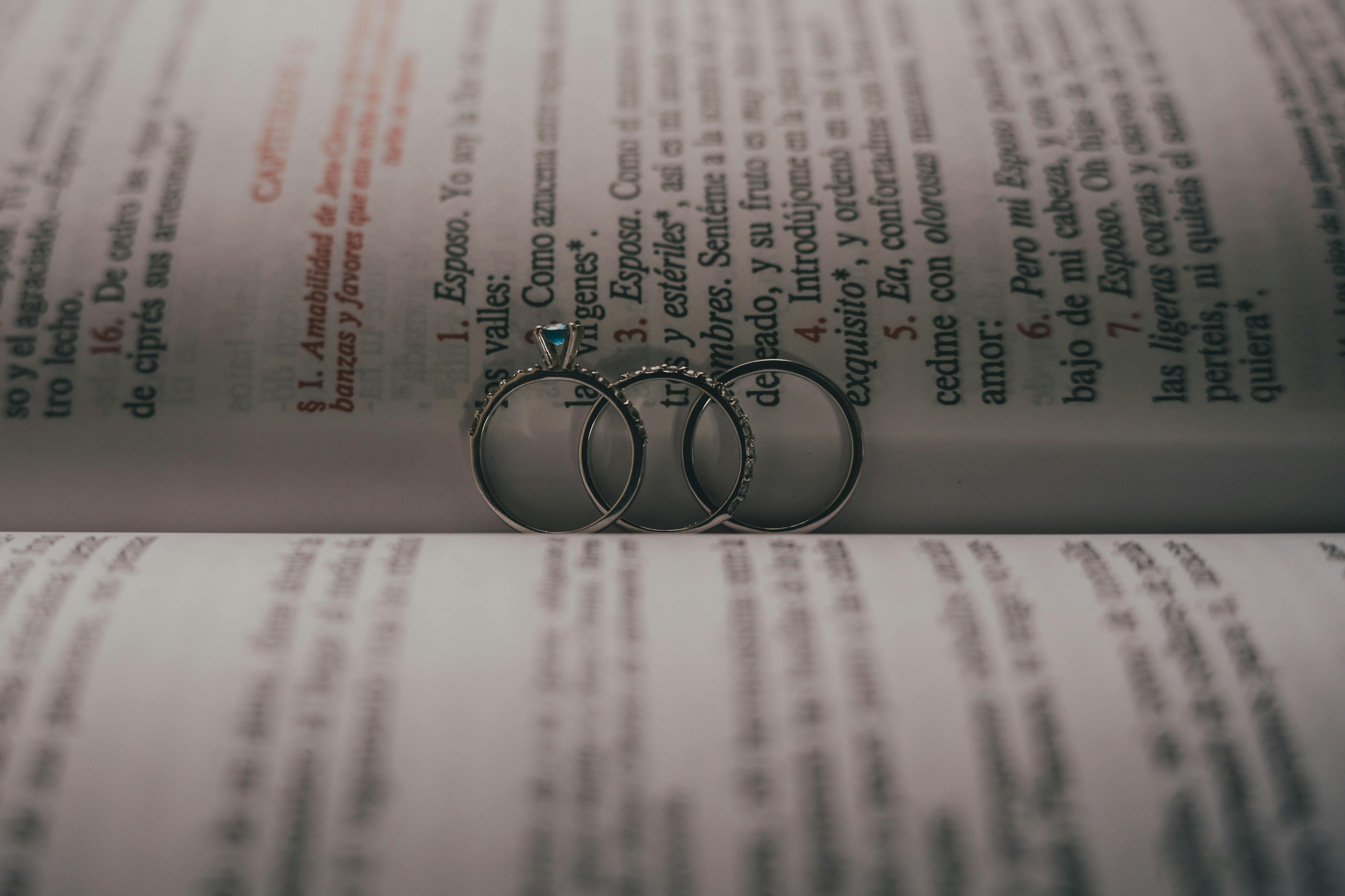Gold Earrings on Top of a Book · Free Stock Photo